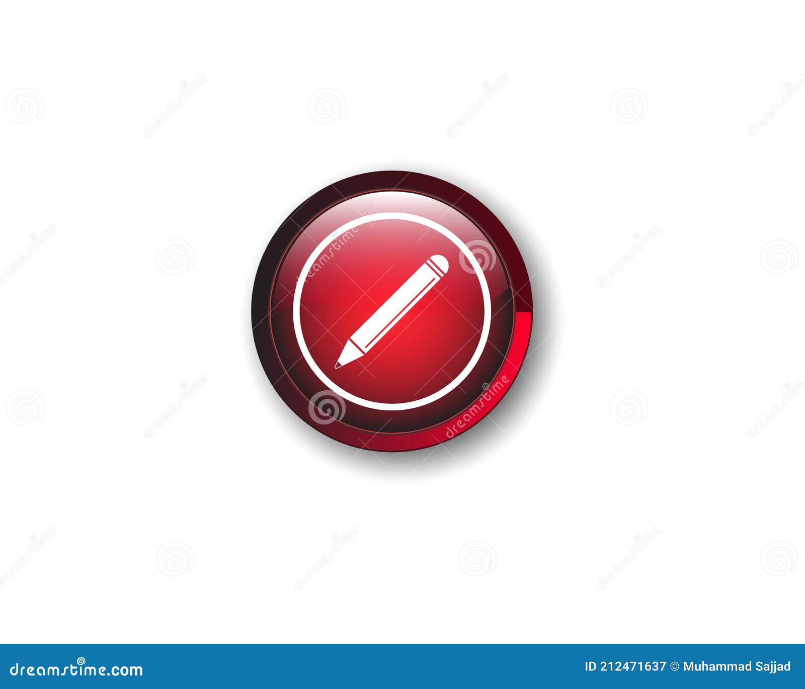 Creative Vector Pencil Icon Template - Pen Symbol - Writing Pencil Sign ...