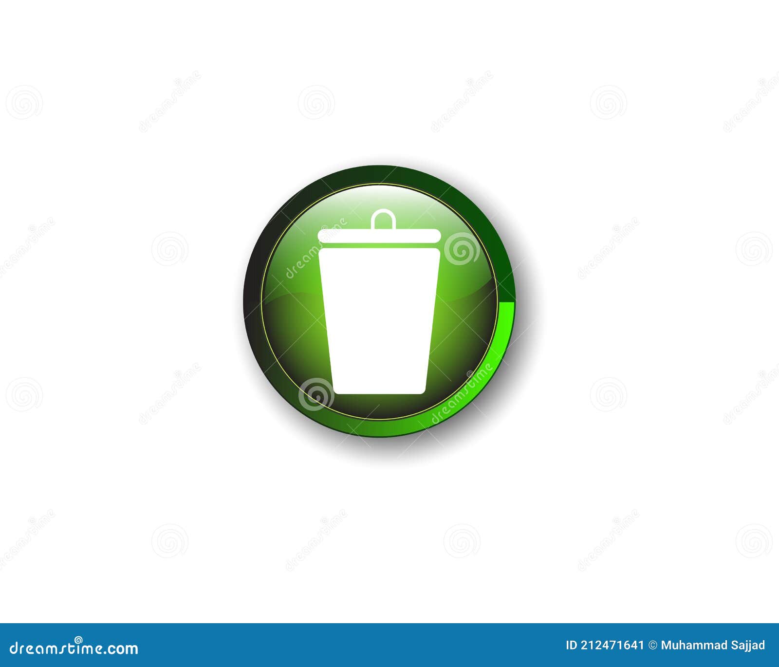Creative Vector Dustbin Icon Recycle Bin Symbol Trash Sign Stock Vector ...