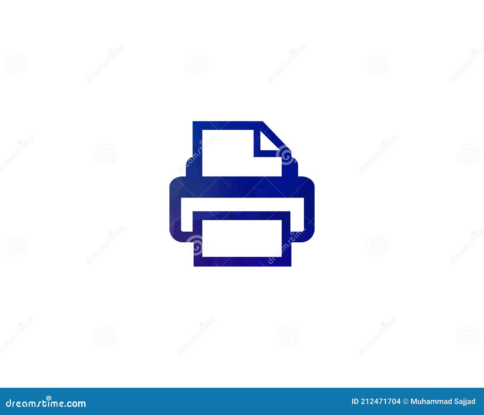 Vector Office Printer - Printing Machine Logo Icon - Organization ...
