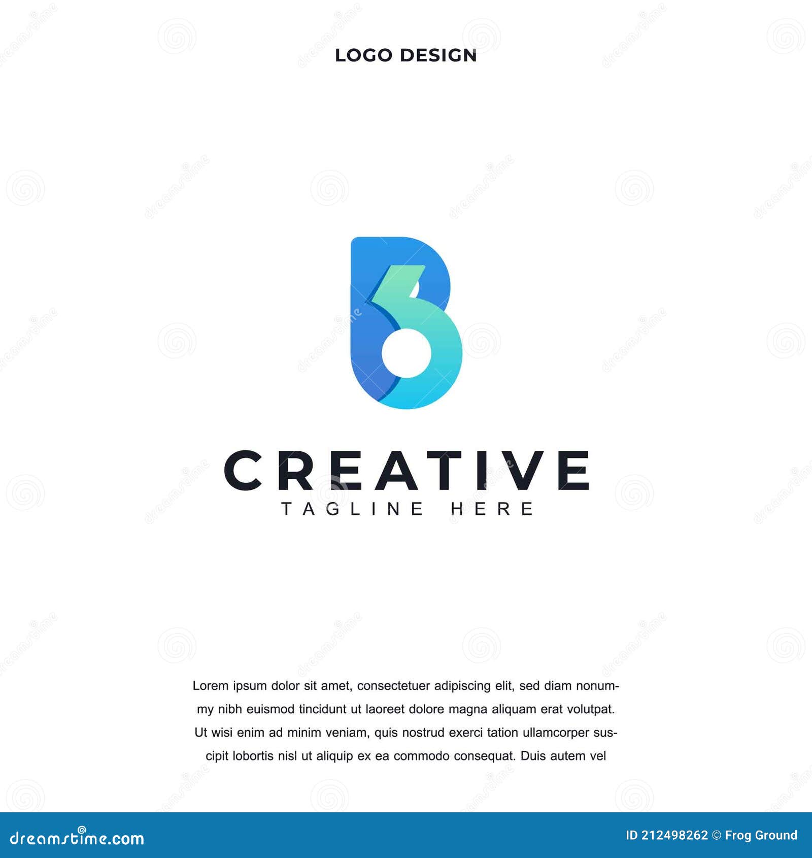 Abstract Letter B6 Or 6B With Gradien Color Icon Logo Royalty-Free ...