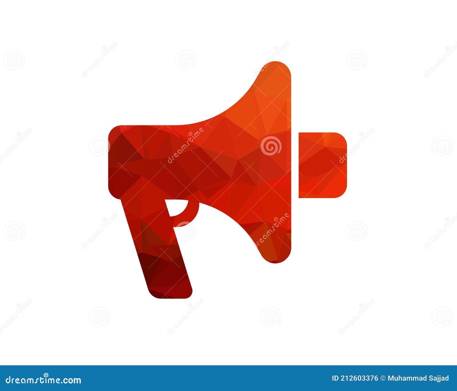 Loudspeaker Logo For Text. Design Concept For Business, Social Media ...