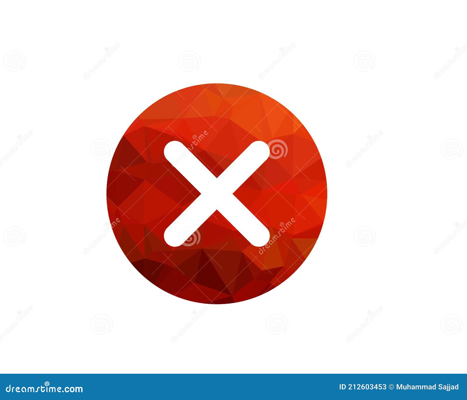 Checkbox Cross X Vector Icon No Wrong Symbol Delete Vote Sign Stock ...