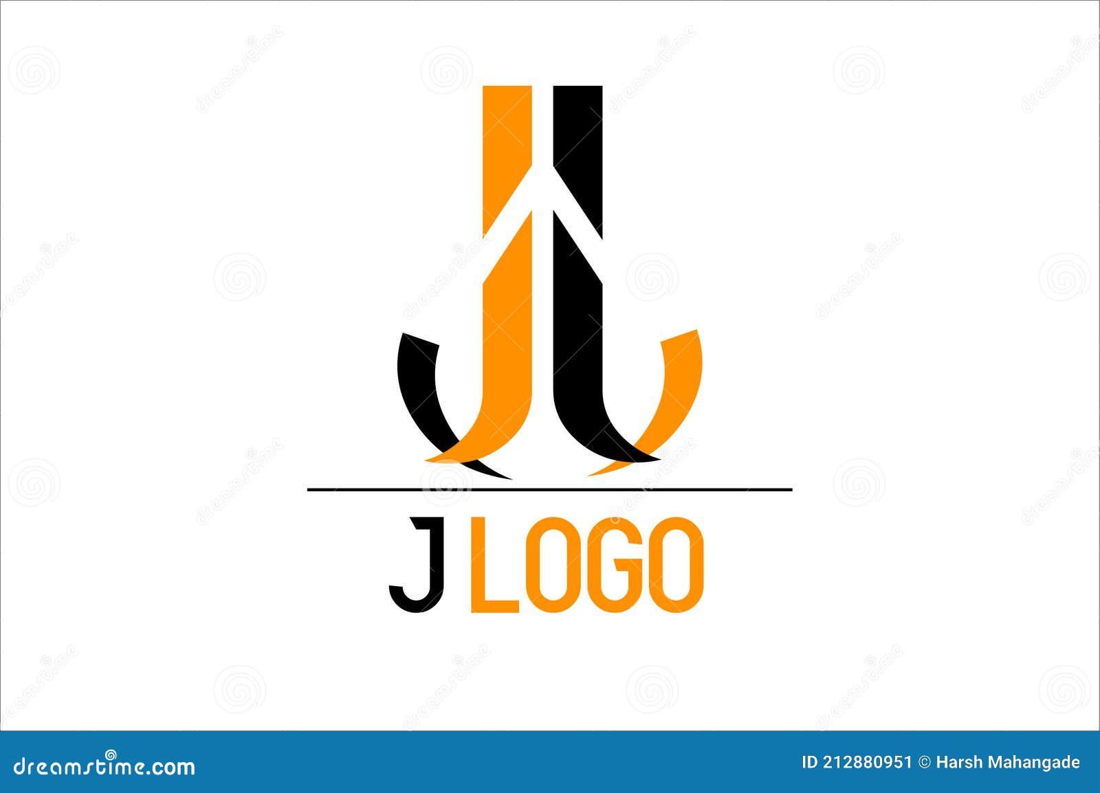 J Latter Logo Design with Modern Style. Stock Vector - Illustration of ...