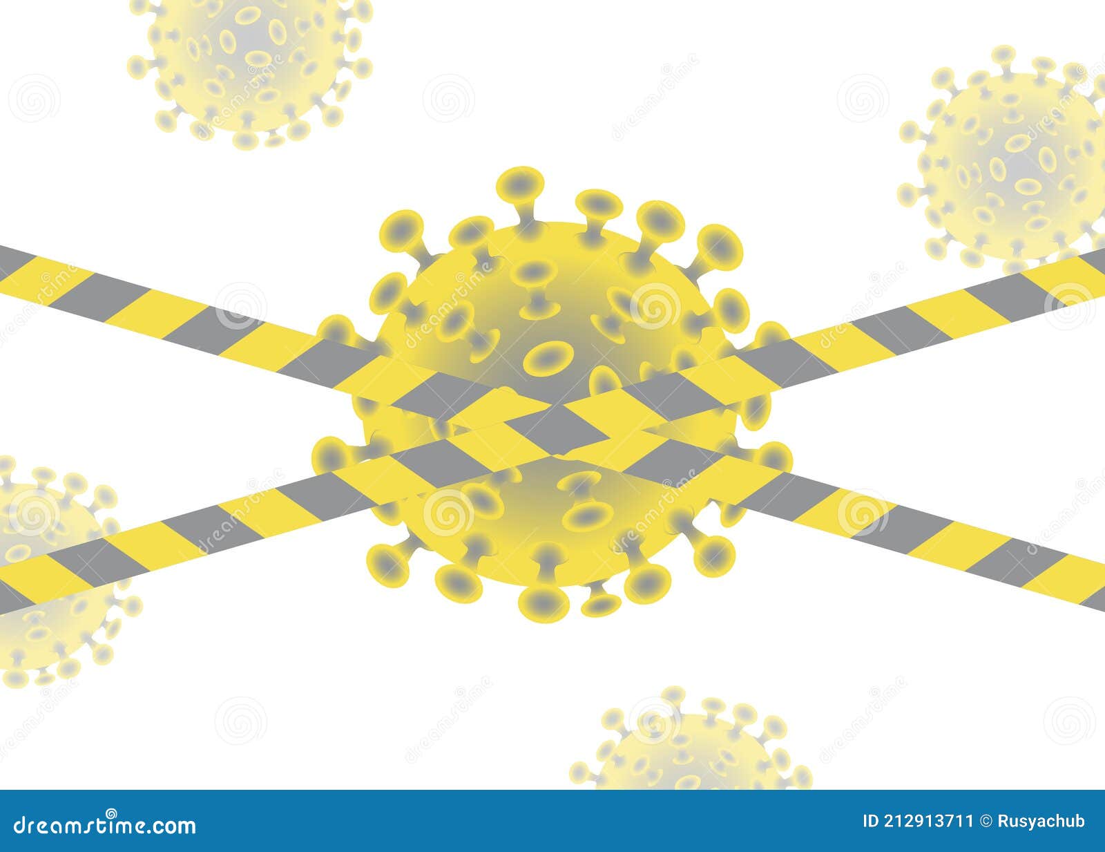 Warning Red Ribbons. Dangerous Crossing Stripes. Realistic Attention ...