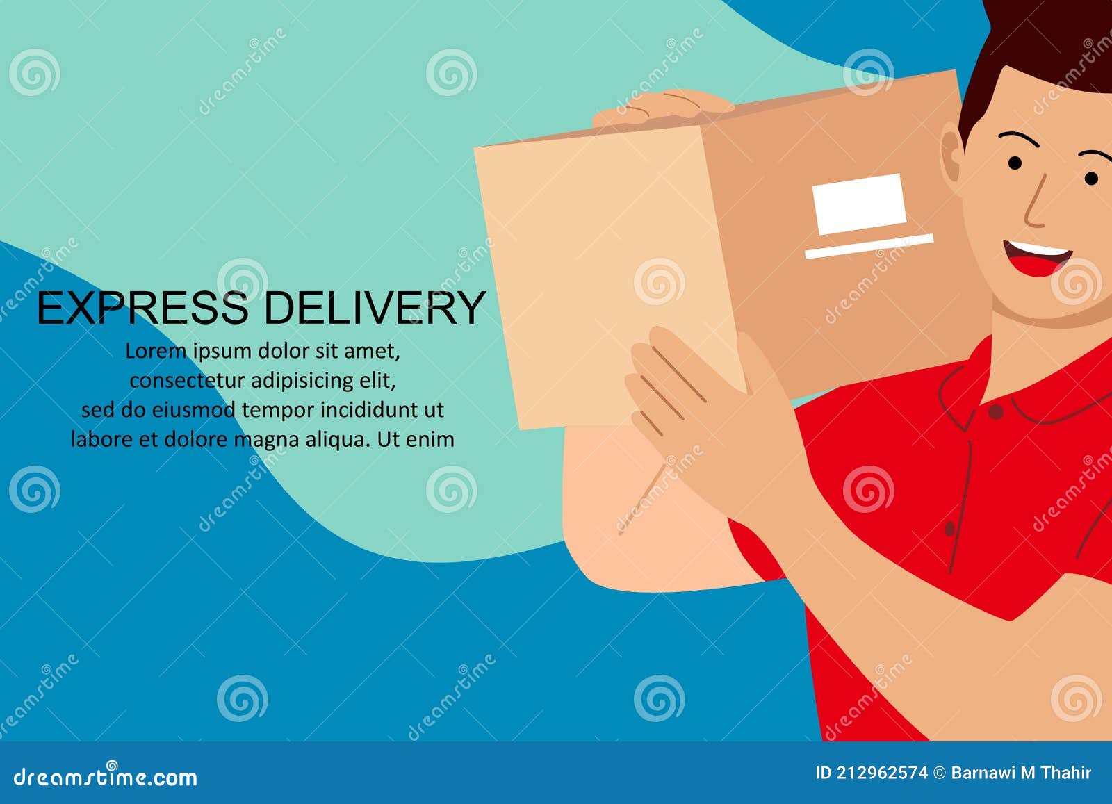 Express Delivery Background. Can Use for Banner, Poster, Card and ...