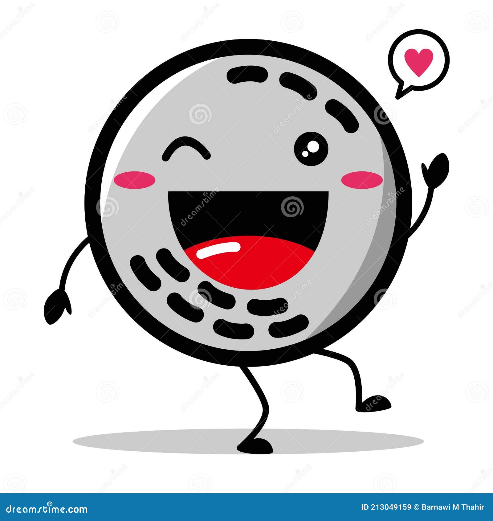 Cute Golf Mascot Vector Illustration Stock Vector - Illustration of ...