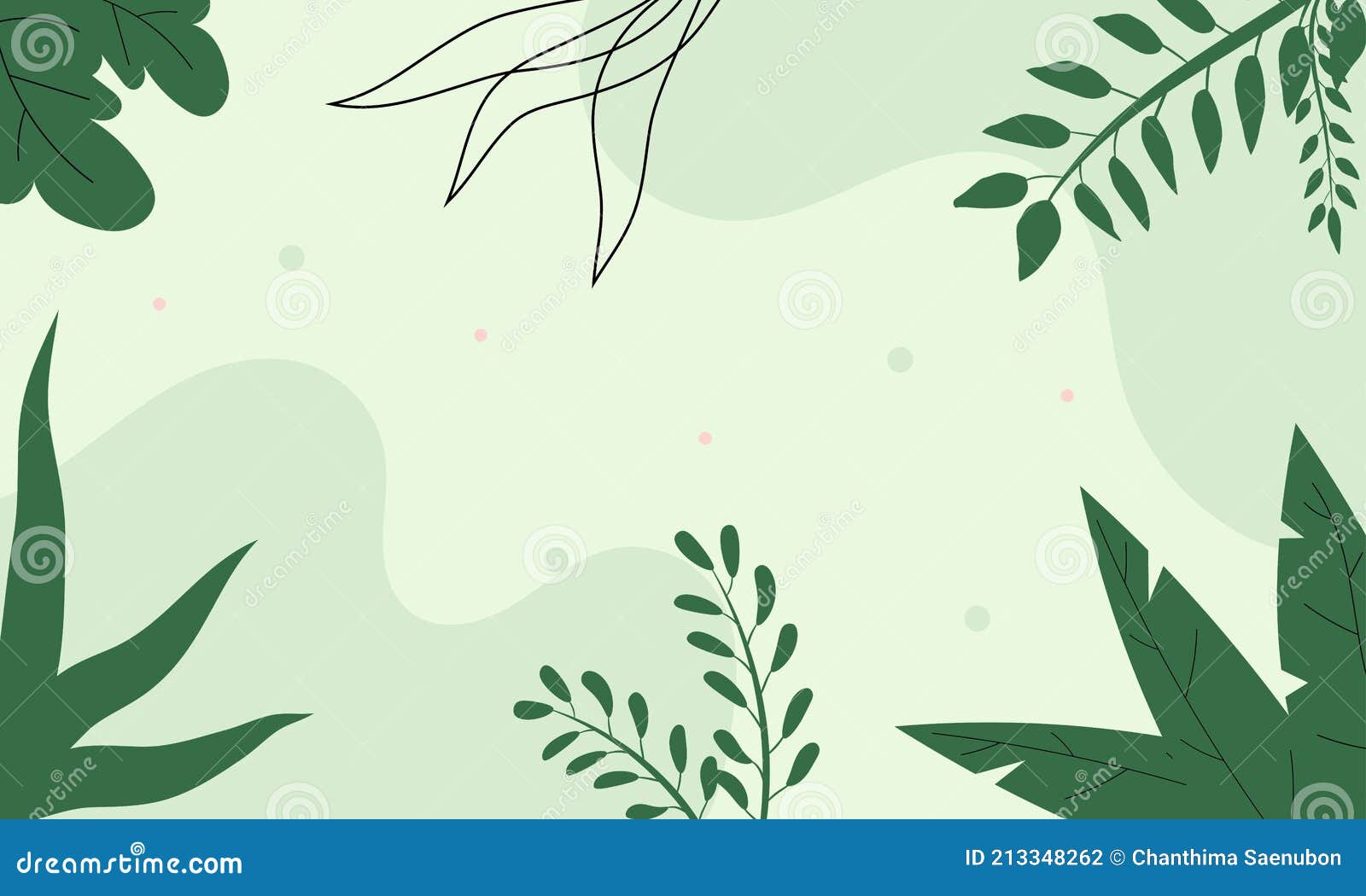 Green Nature Background and Simple Style. Stock Vector - Illustration ...