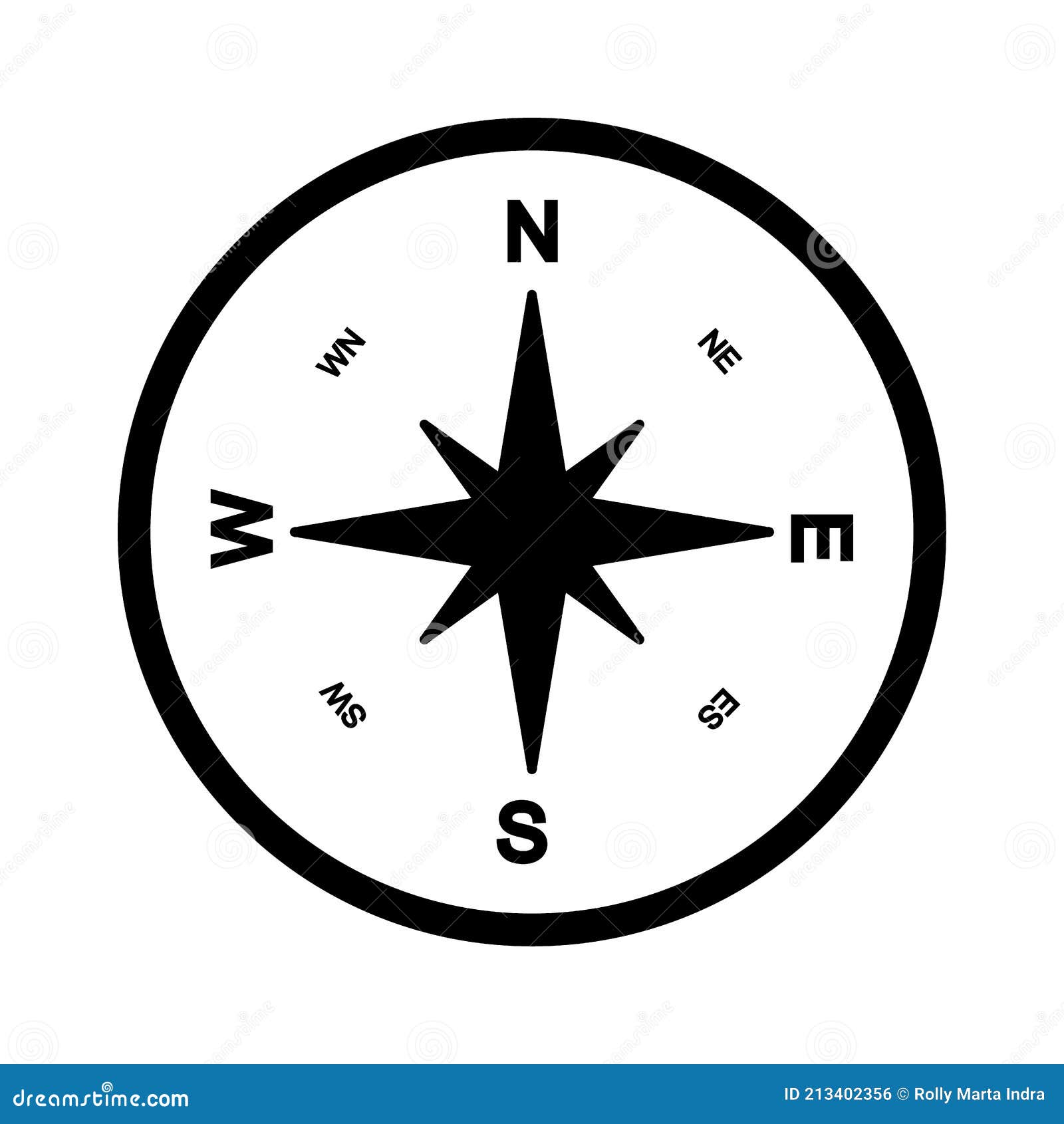 Arrow Compass Icon Vector Logo Template. Perfect for Application Icon ...