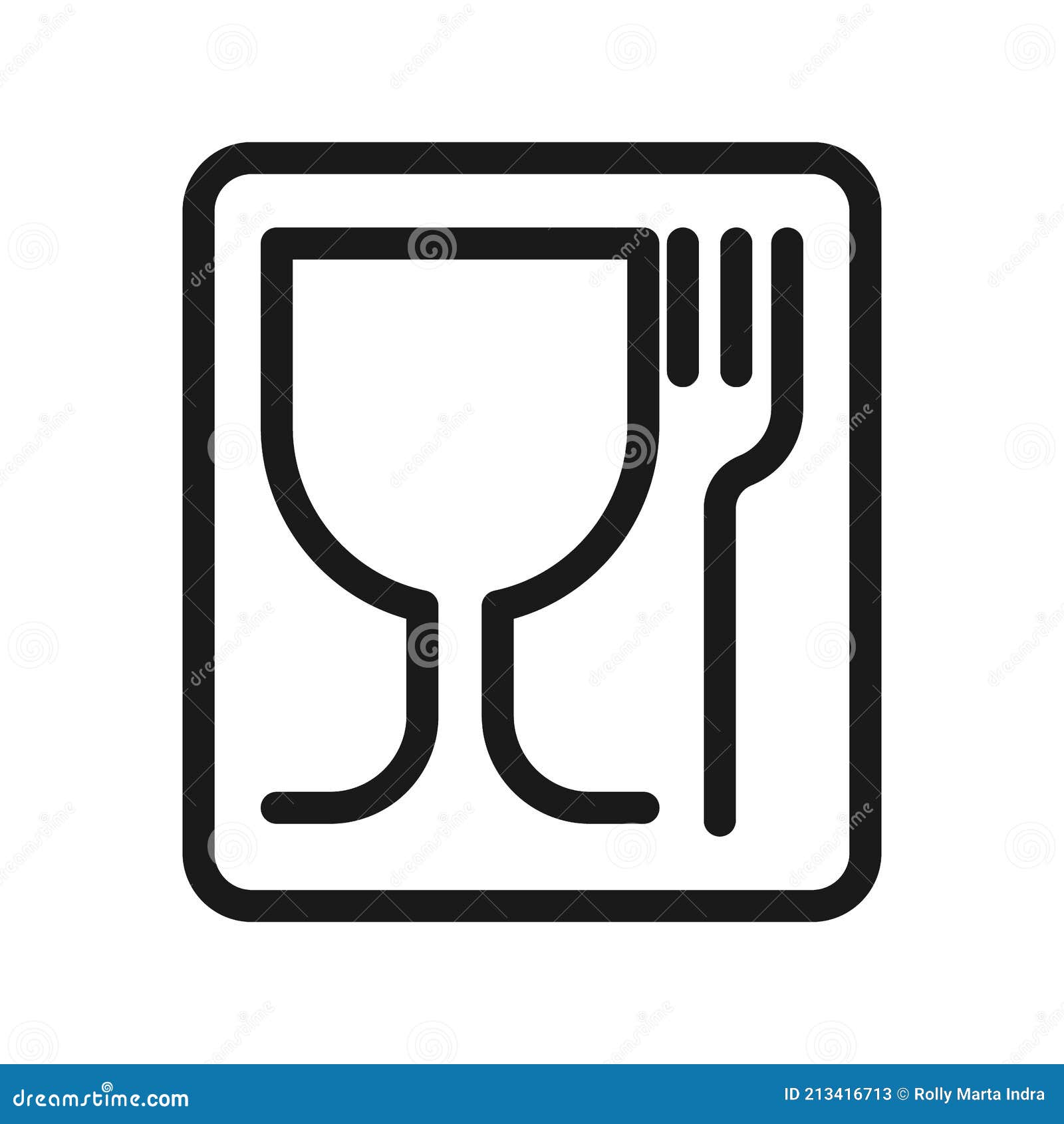 Food Sign Safe. International Emblem on the Packaging. Food Safe Symbol ...
