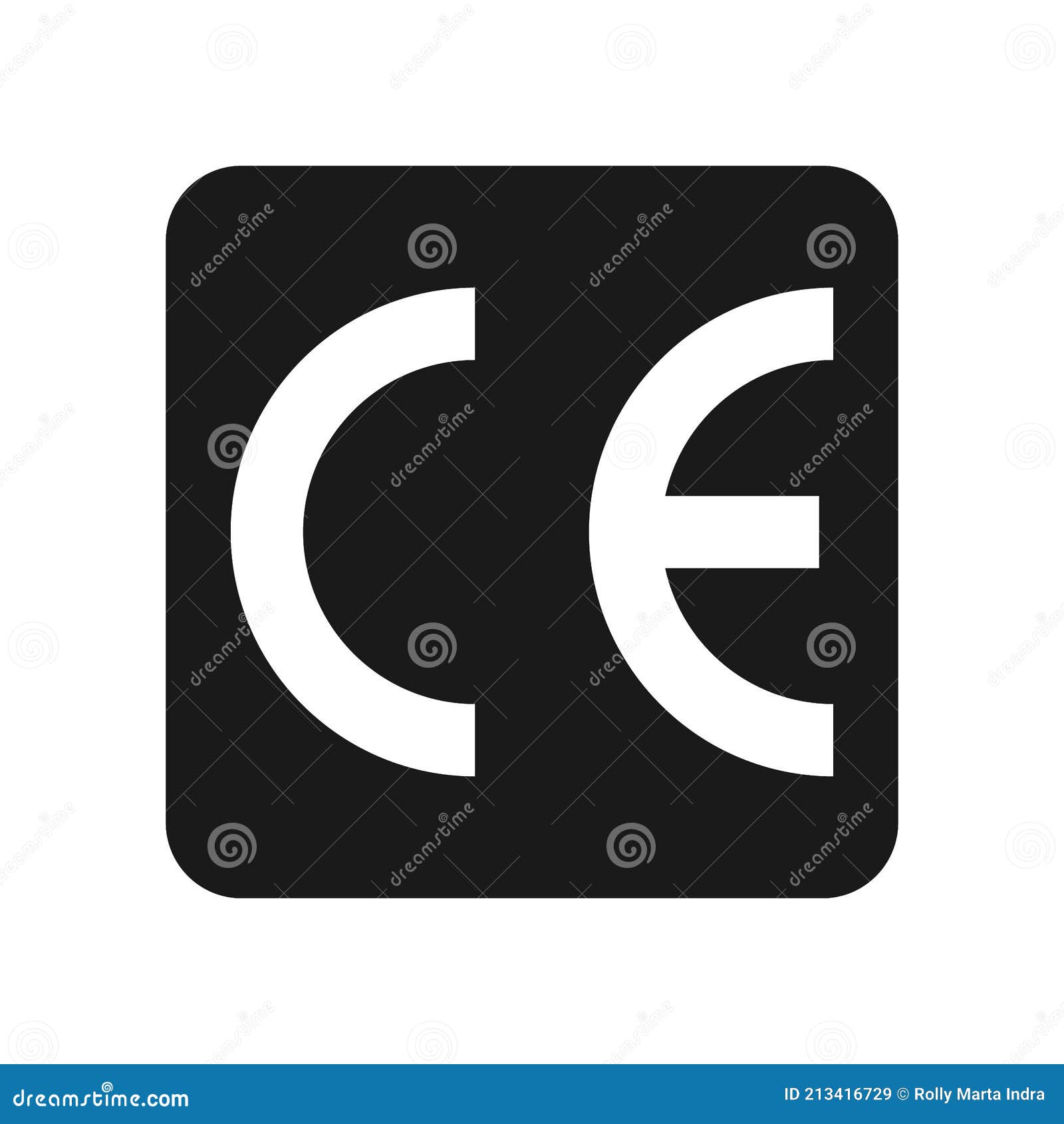 CE European Conformity Certification Mark, Vector Illustration Isolated ...