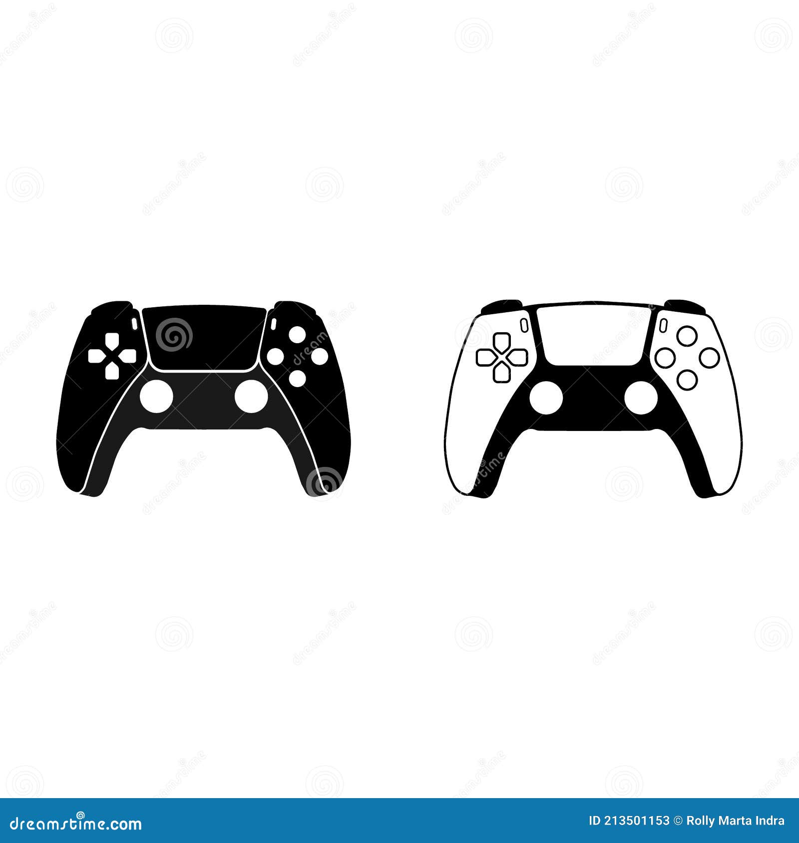 Video Game Console Vector Illustration. Game Controls for the Future ...