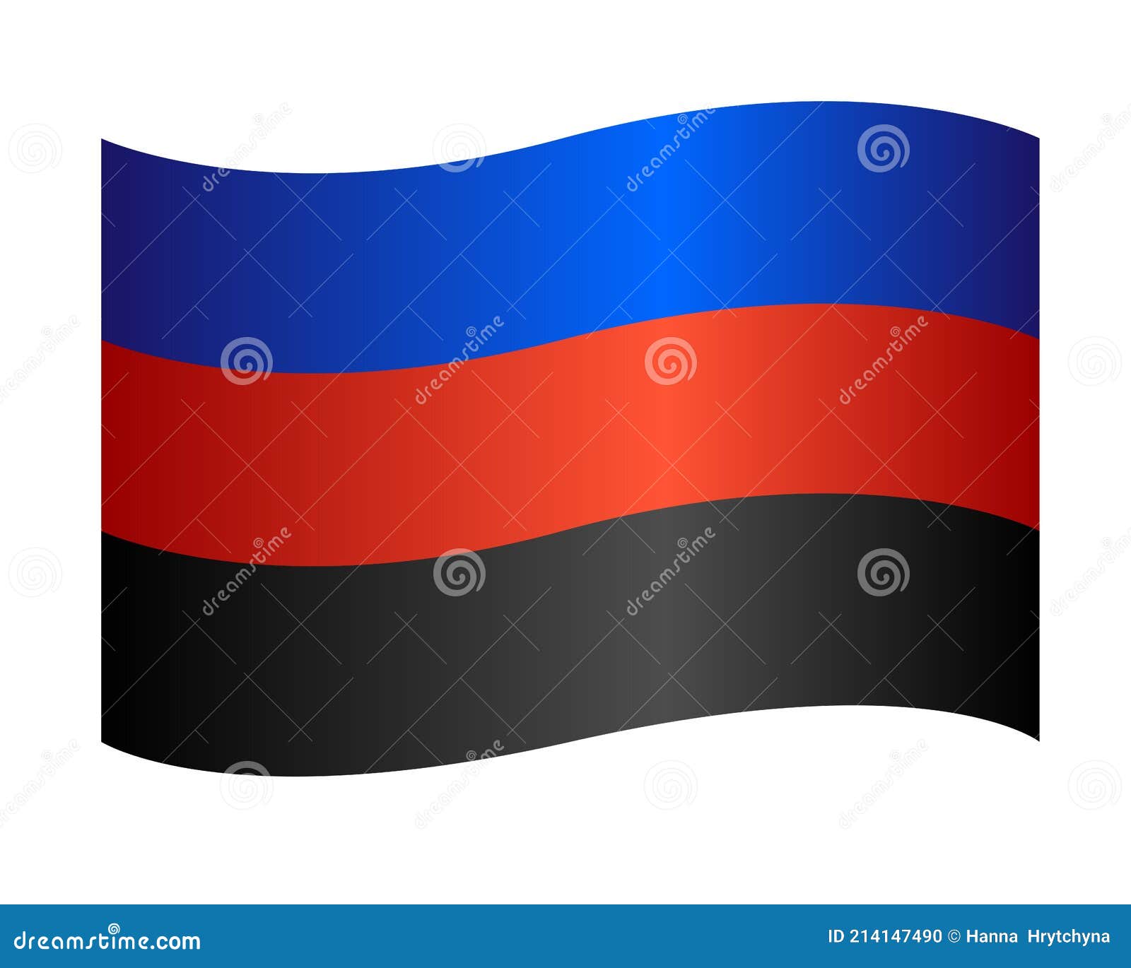 Polyamory Flag - Stock Illustration - Blue-red-black Flag. Polyamory ...