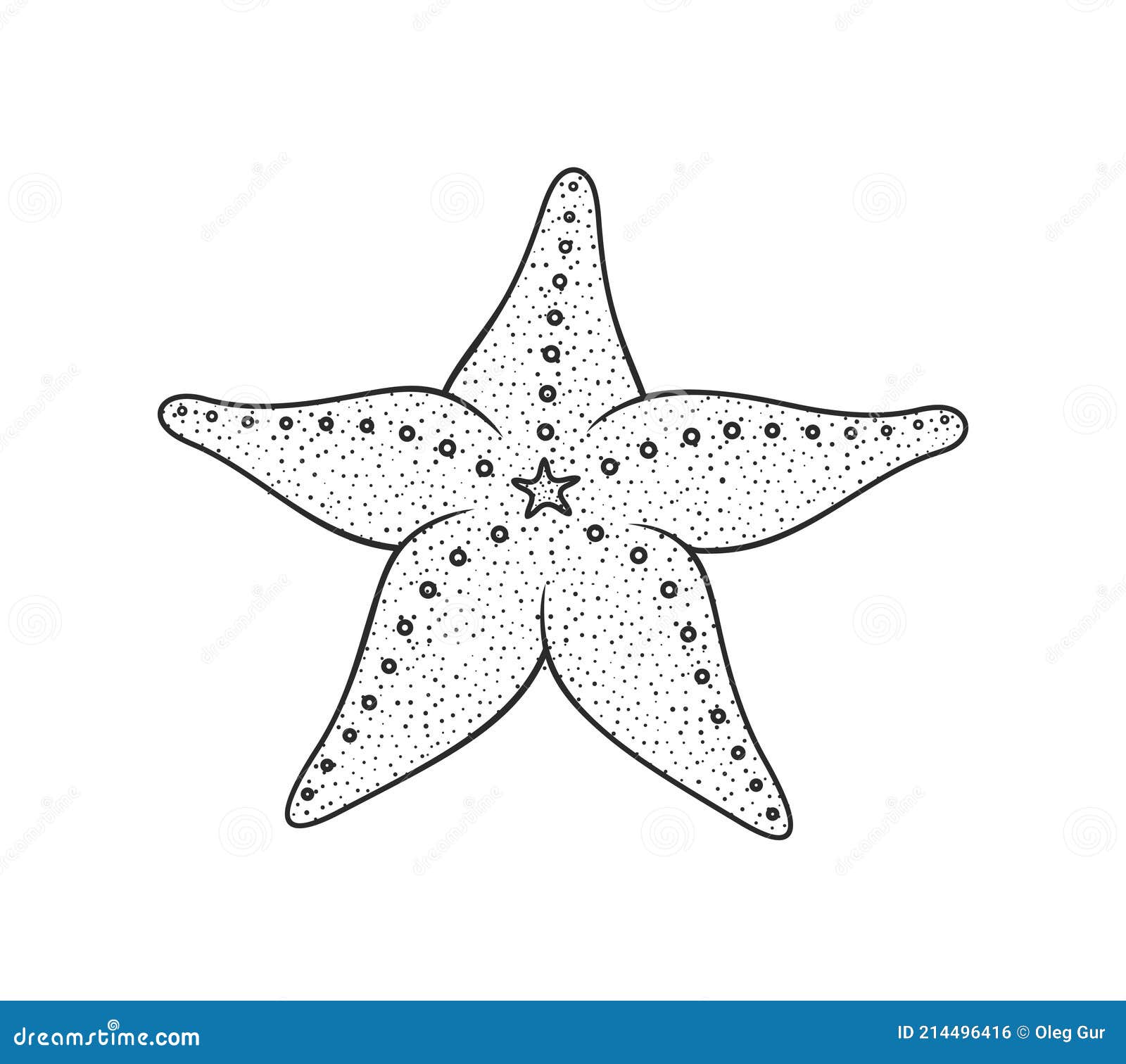 Simple Starfish Outline