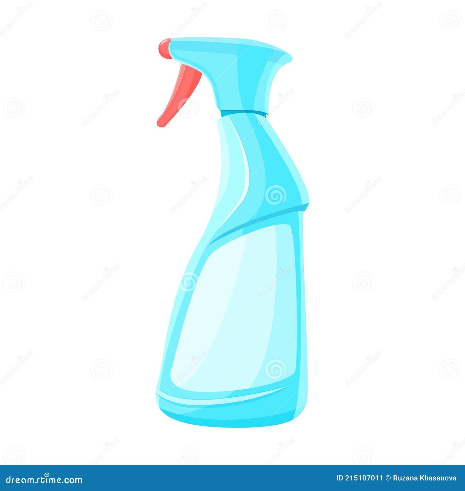 House Cleaning Spray in Cartoon Style. Isolated on a White Background ...