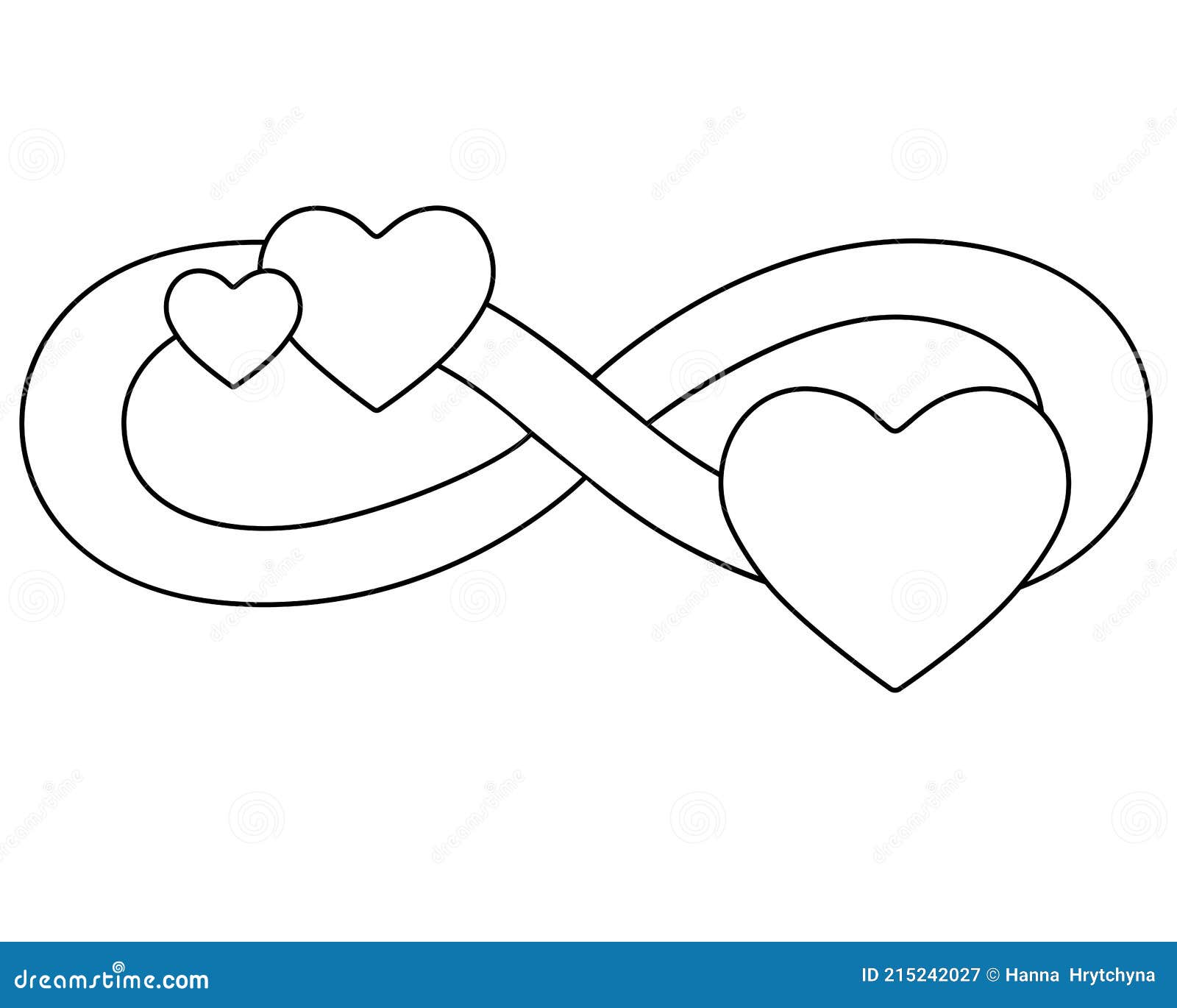 Symbol Of Polyamory. Heart And Infinity. Endless Love. White Background ...