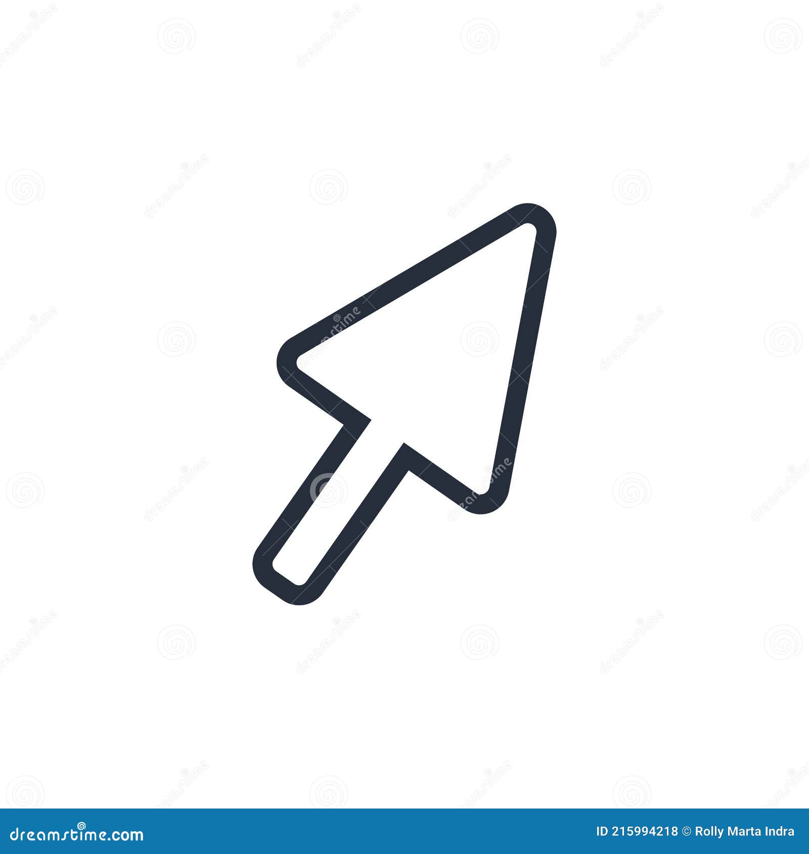 Web Pointer cursor stock vector. Illustration of line - 215994218