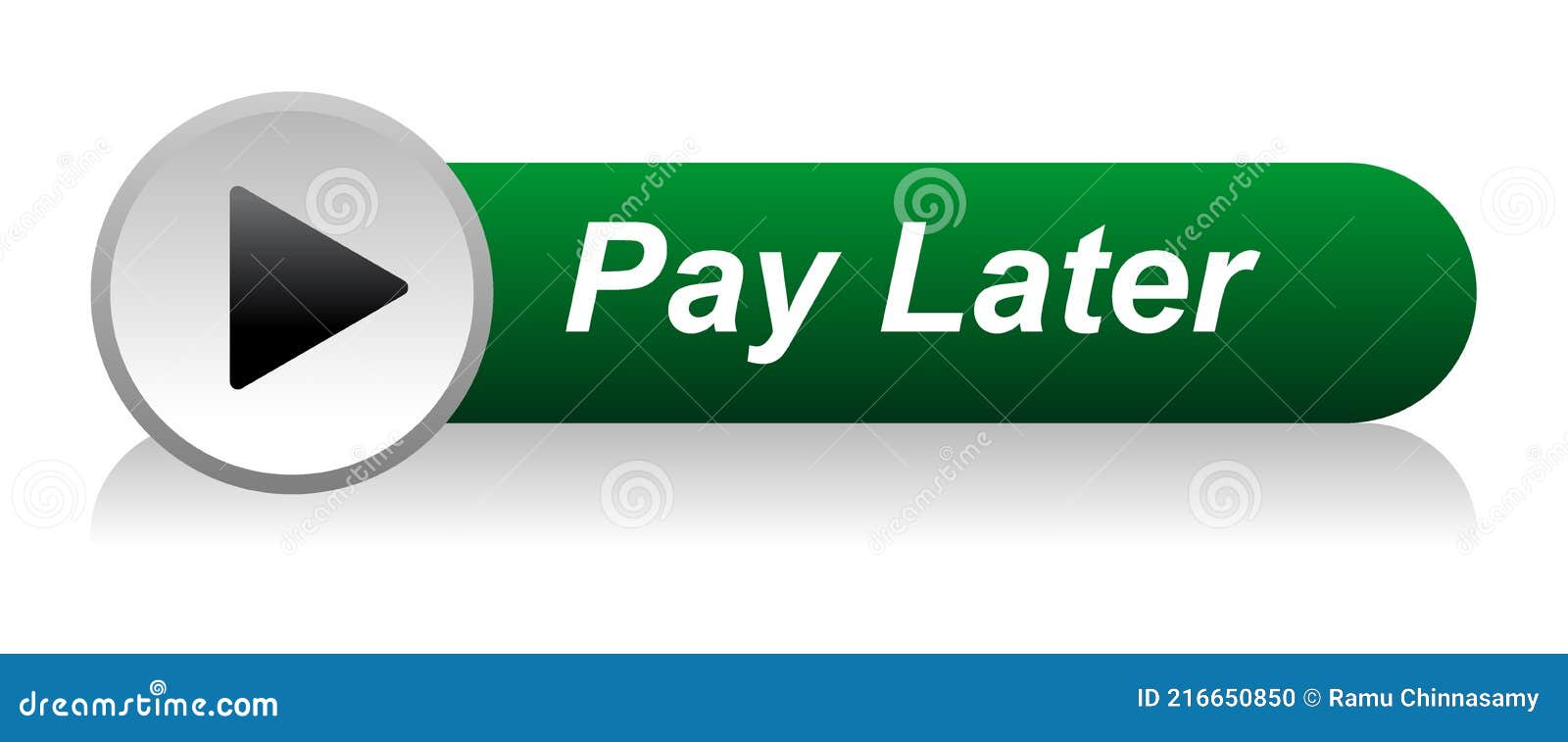 Pay later button icon stock illustration. Illustration of debited ...