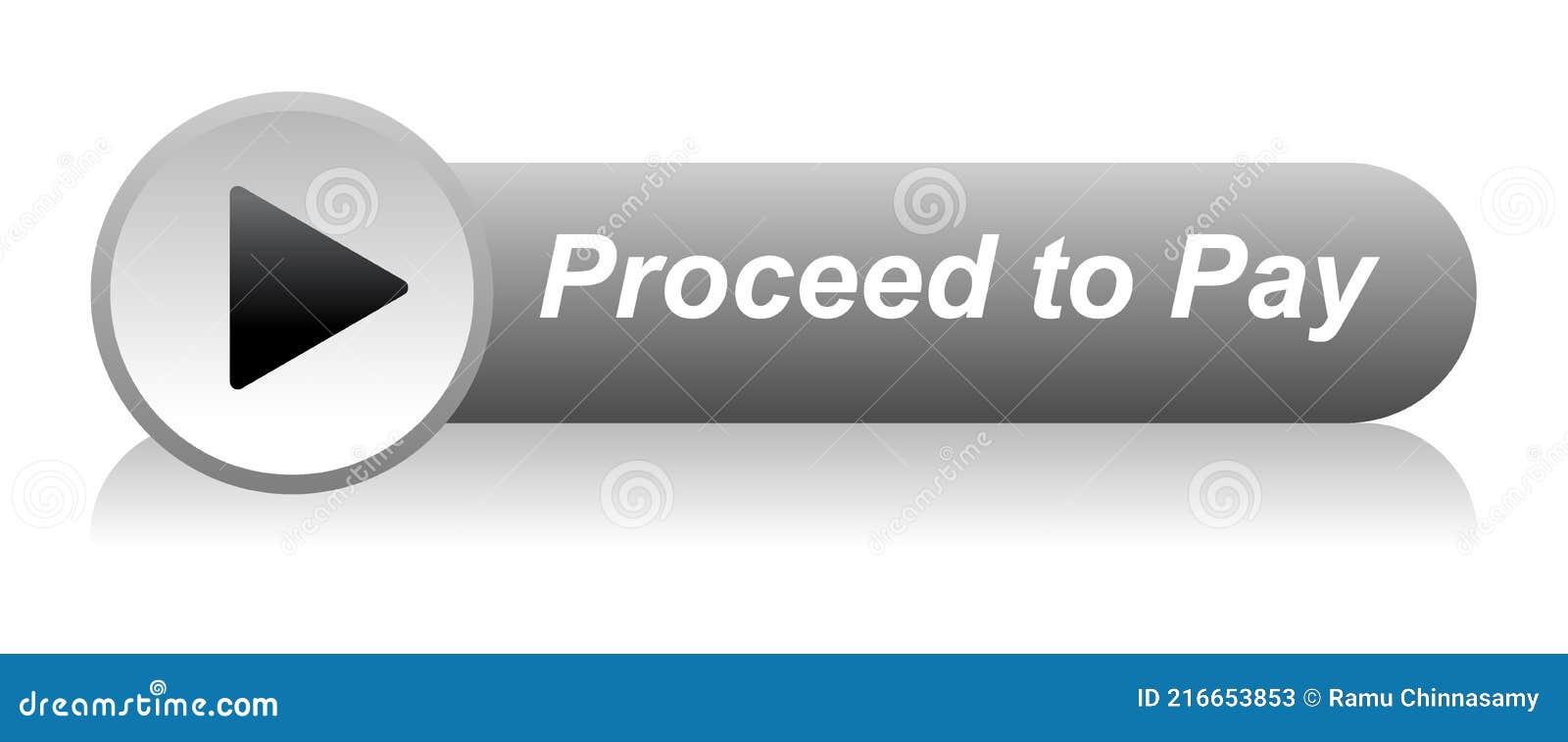 Proceed to pay button stock illustration. Illustration of color - 216653853