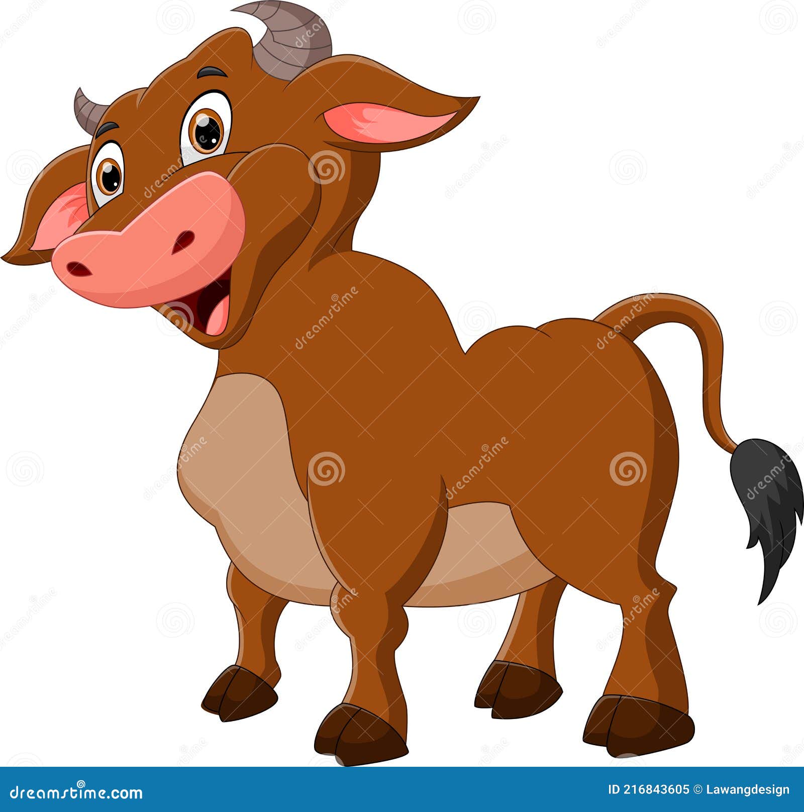 Cute Buffalo Cartoon Vector Many Actions | CartoonDealer.com #63652169