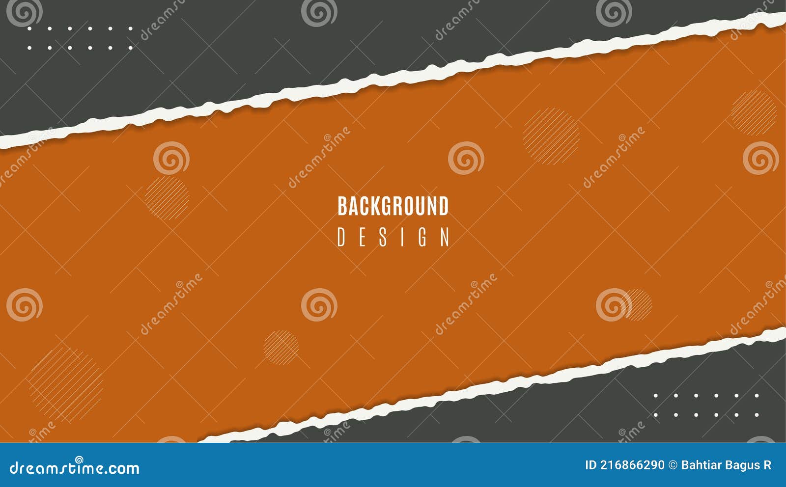 Orange Ripped Paper Torn Style Background Vector Illustration ...