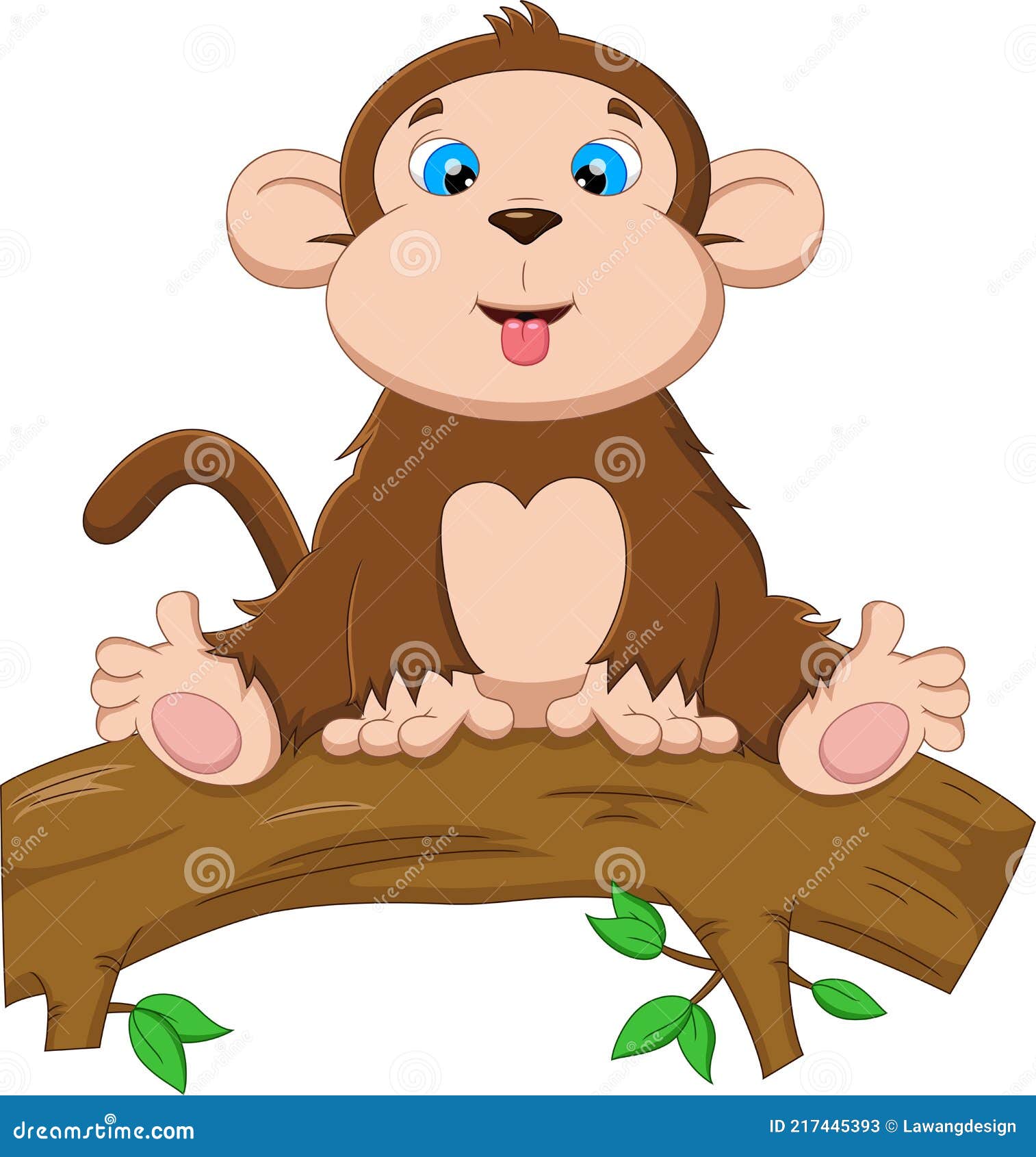 Monkey Sitting At Full Height With His Paws Folded On His Hind Legs ...