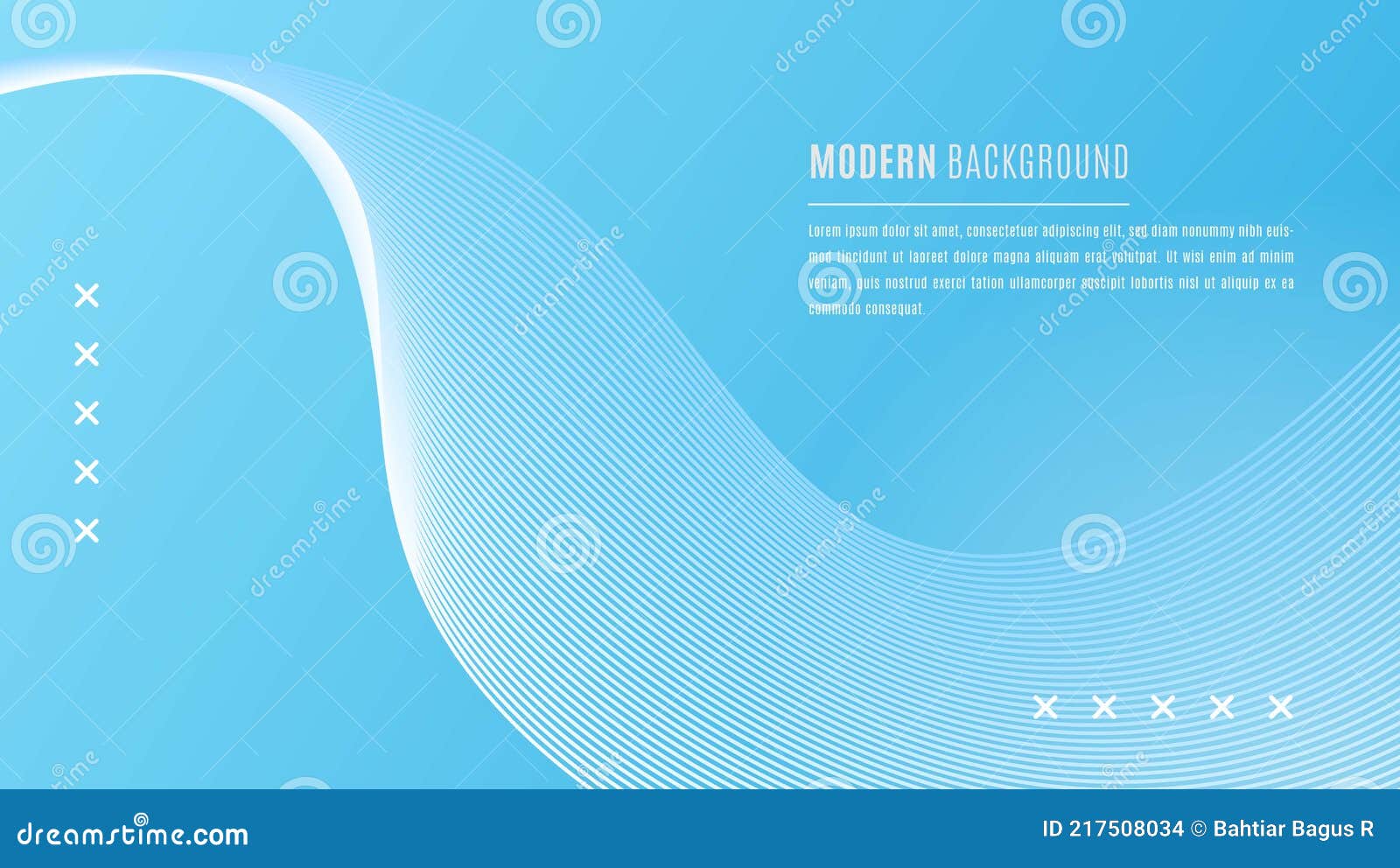 Modern Gradient Light Blue Background with Minimal Wave Element Stock ...