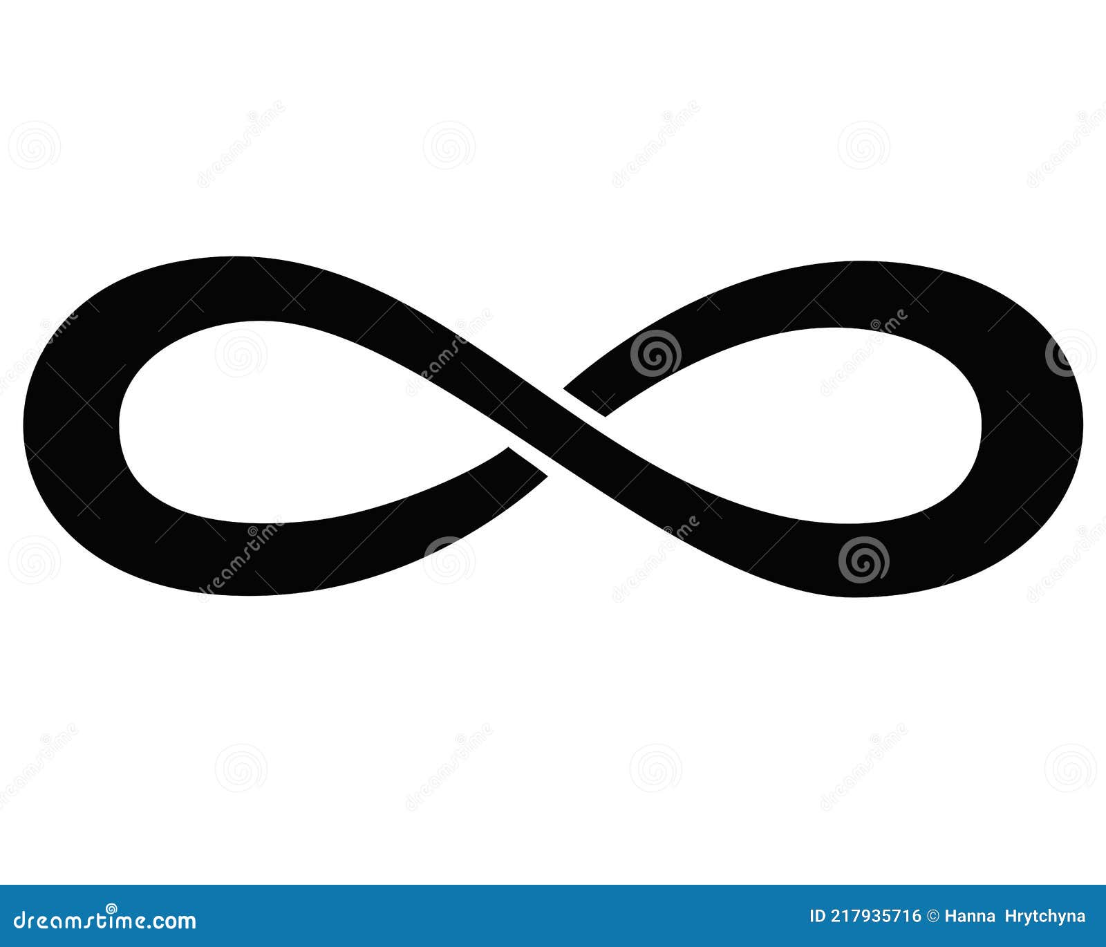 Infinity Sign - Vector Silhouette Illustration for Logo or Pictogram ...