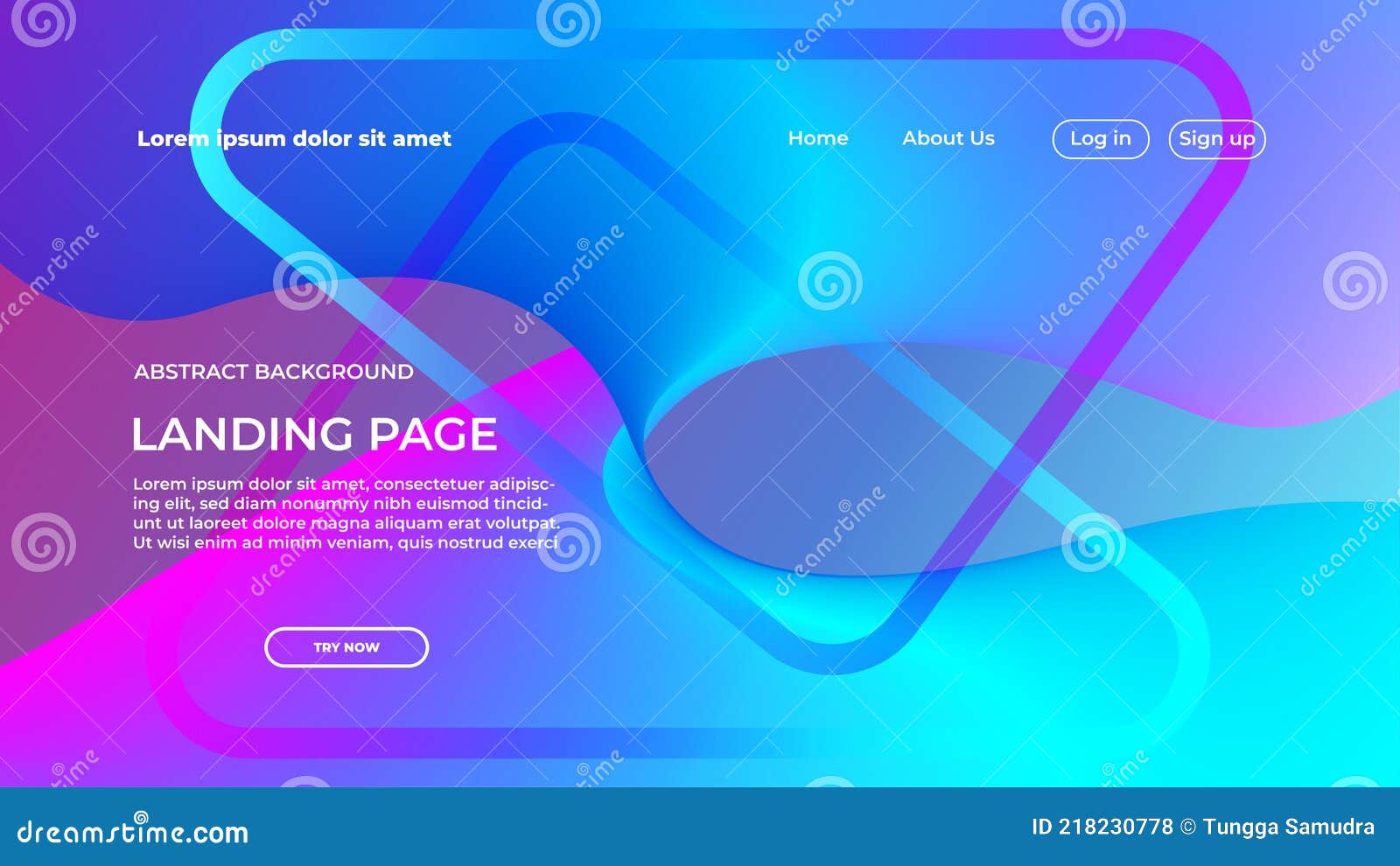 Abstract Modern Website Background. Landing Page Background Stock ...
