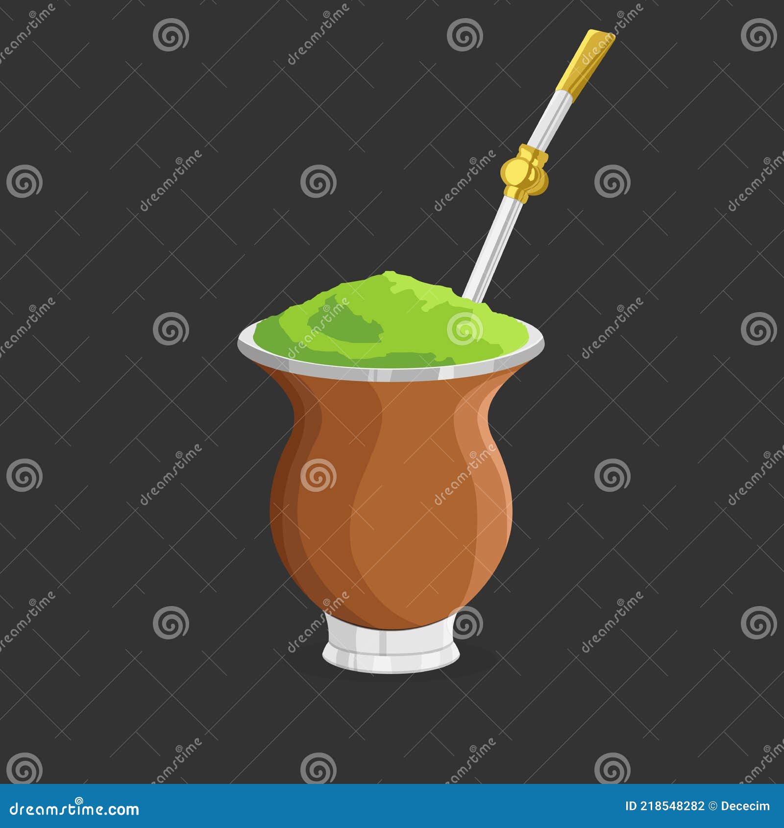 Mate. ChimarrÃ£o. Yerba Mate. Gaucho. South Brazil. Stock Vector ...