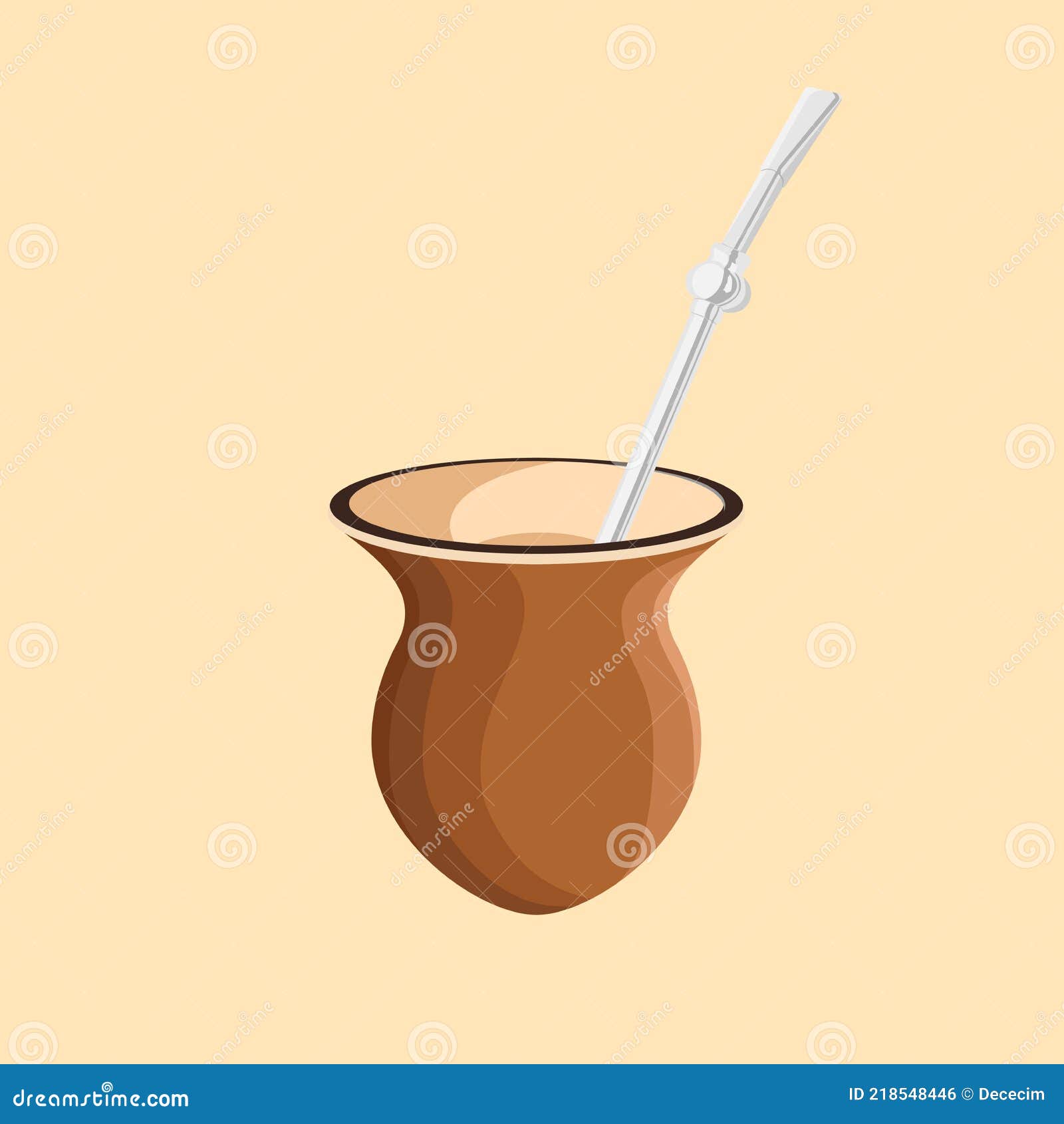 Mate. Chimarrão. Yerba Mate. Gaucho. South Brazil. Stock Vector ...