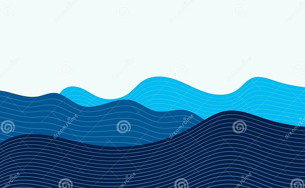 Wave Line Stripe Pattern Abstract Stock Vector - Illustration of ...