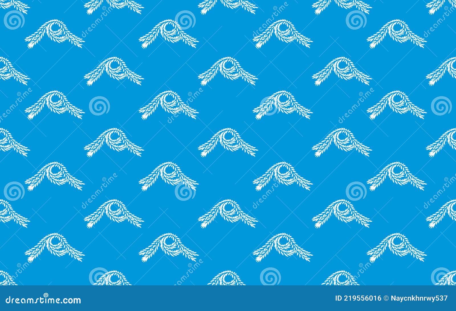 White Pattern on Blue Background Stock Illustration - Illustration of ...