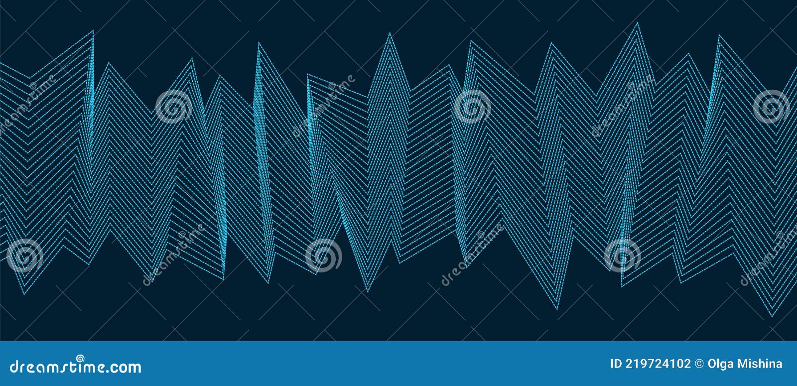 Blue Triangle Wave, Design of Lines, Abstract Technology Background ...