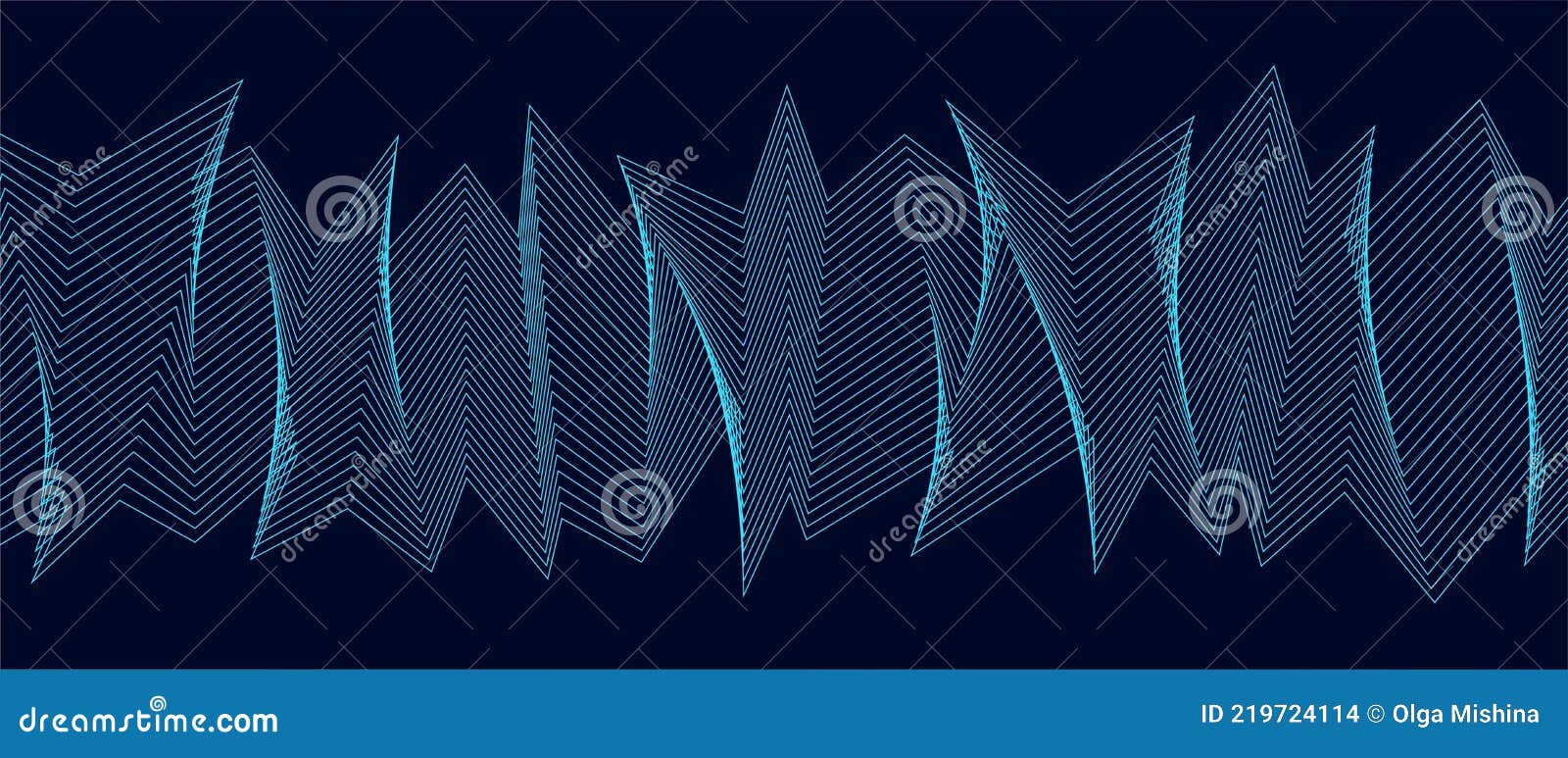 Blue Triangle Wave, Design of Lines, Abstract Technology Background ...