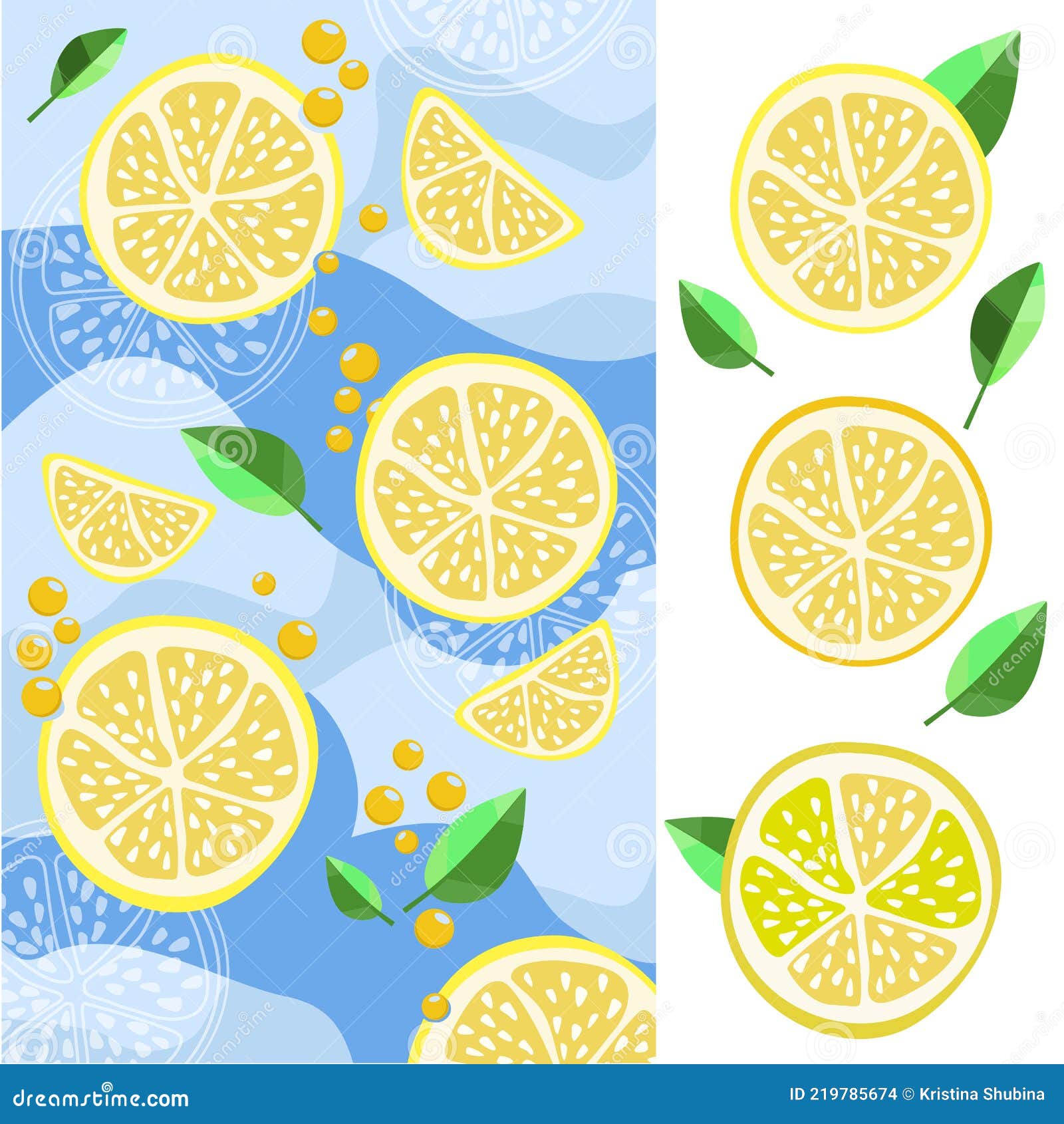 Abstract Background with Lemons. Bright and Juicy Background with Lemon ...