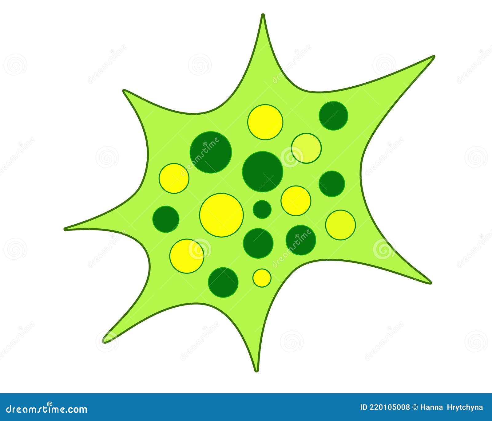 Amoeba - Microorganism - Vector Full Color Illustration for. Bacteria ...