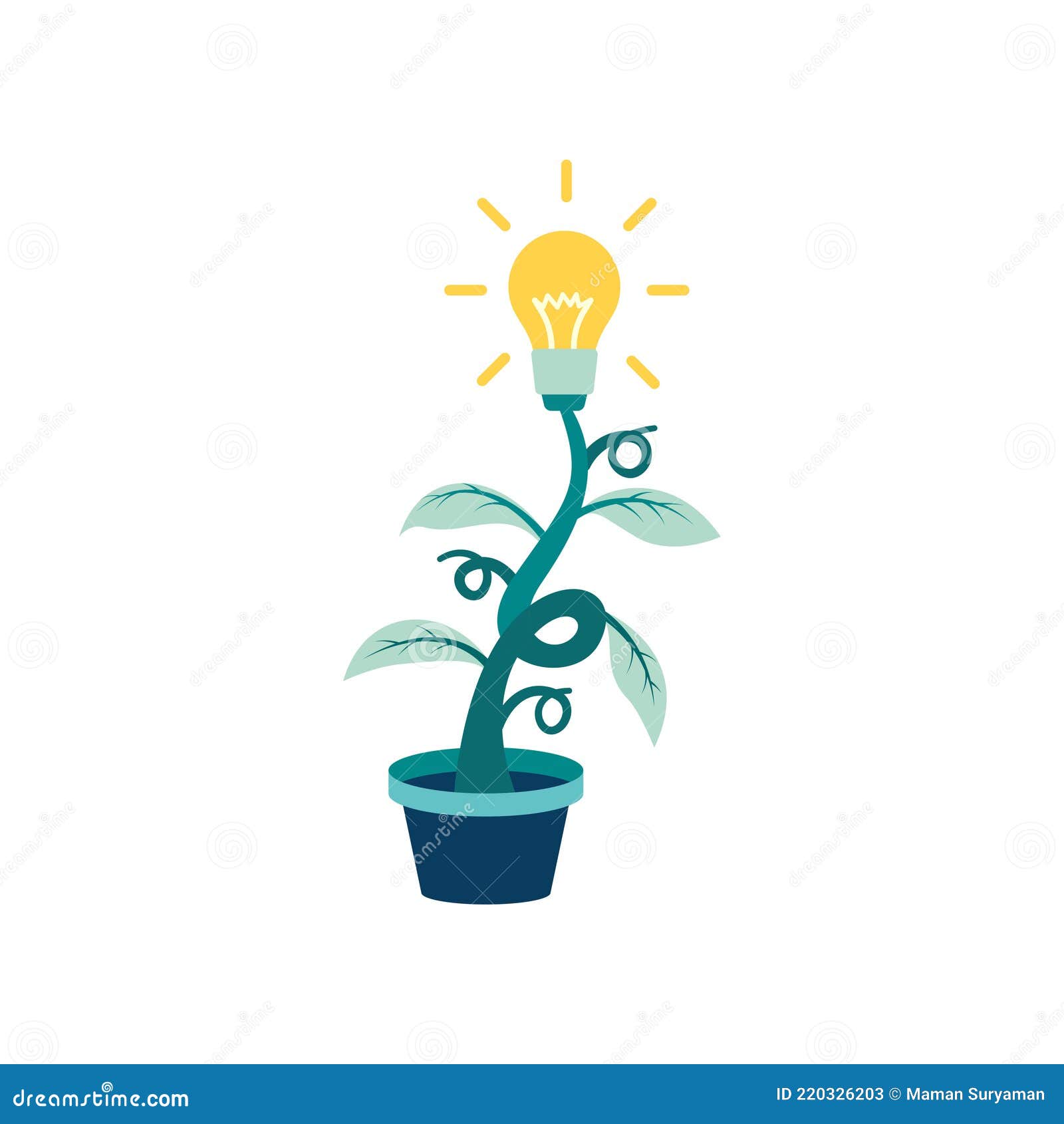 Illustration of Growing Ideas Stock Vector - Illustration of startup ...