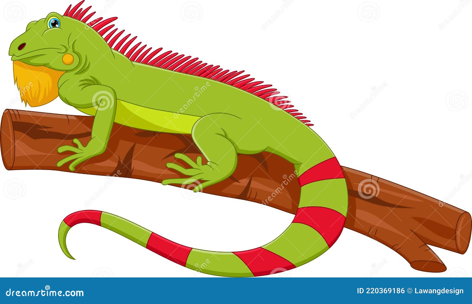 Cute iguanas cartoon stock vector. Illustration of fauna - 220369186