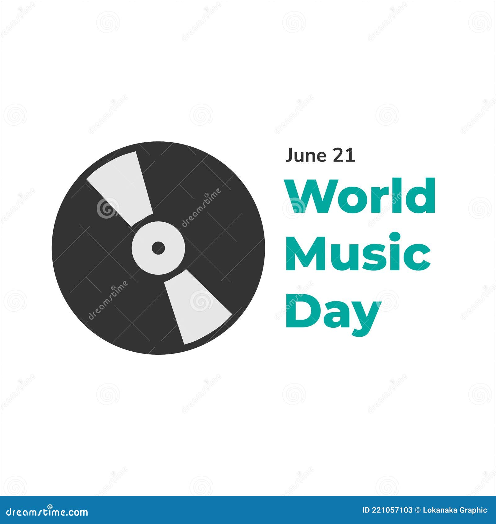 World Music Day. June 21. Template for Background, Banner, Card, Poster ...