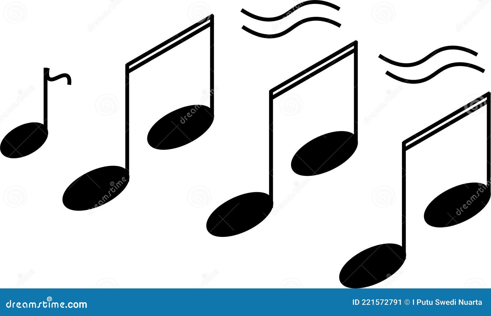 Simple Scale Icons or Music Melody Icons for Musical Use Stock Vector ...