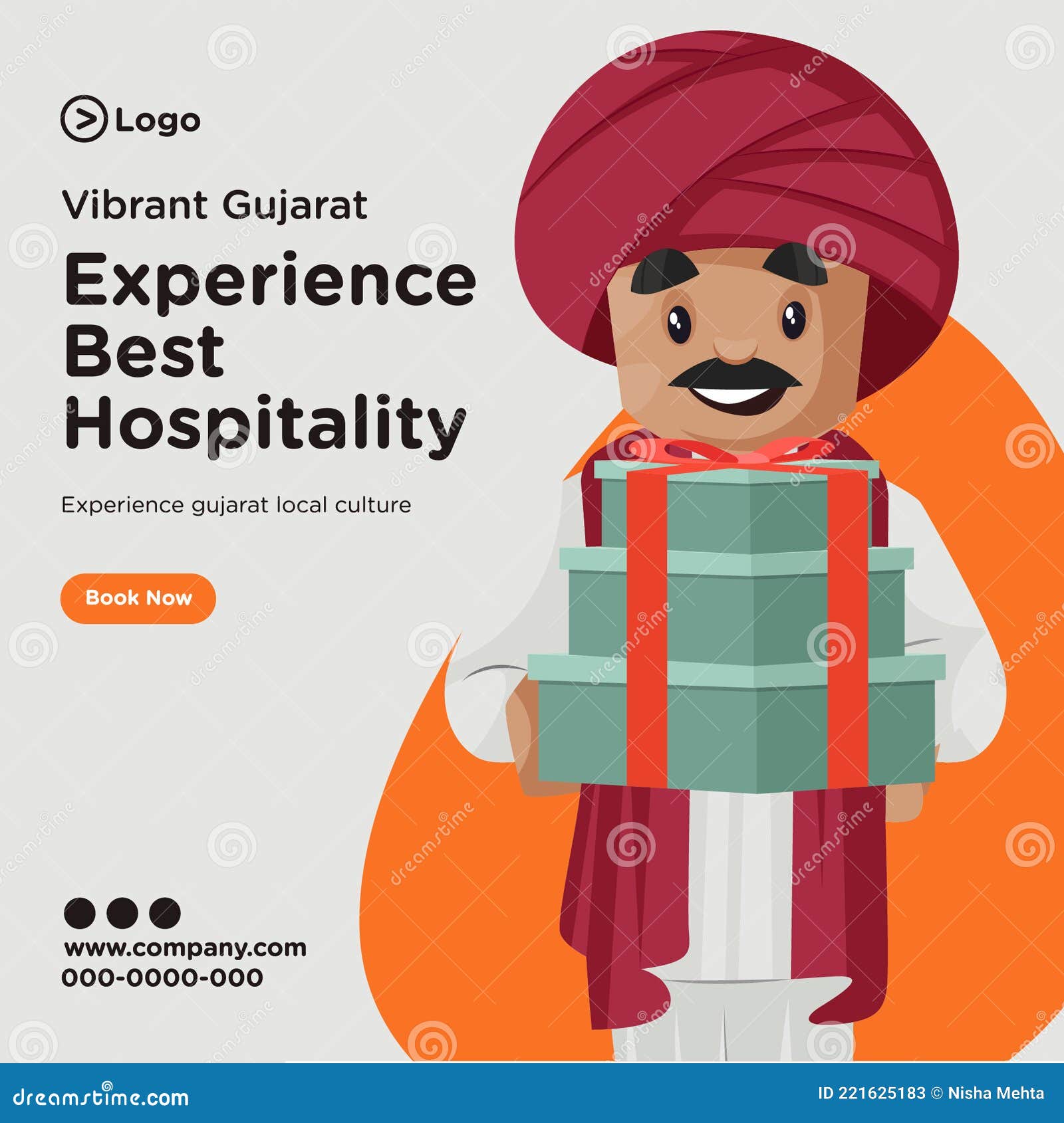 Vibrant Gujrat Banner Design Stock Vector - Illustration of india ...