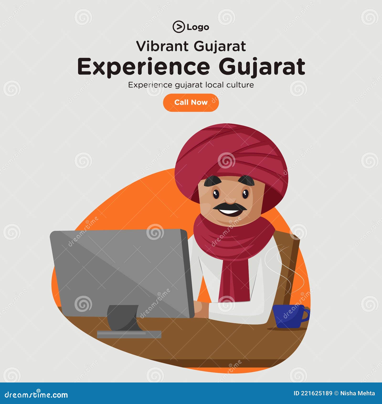 Vibrant Gujrat Banner Design Stock Vector - Illustration of bags, hindu ...