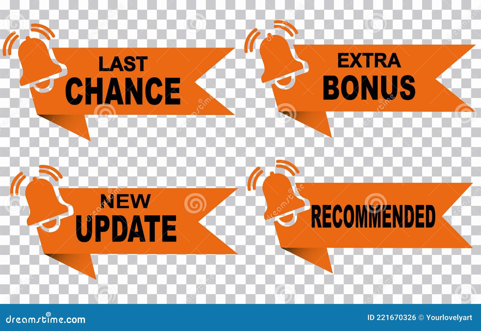 Online Web Buttons Notification Sticker Label Last Chance, Extra Bonus ...