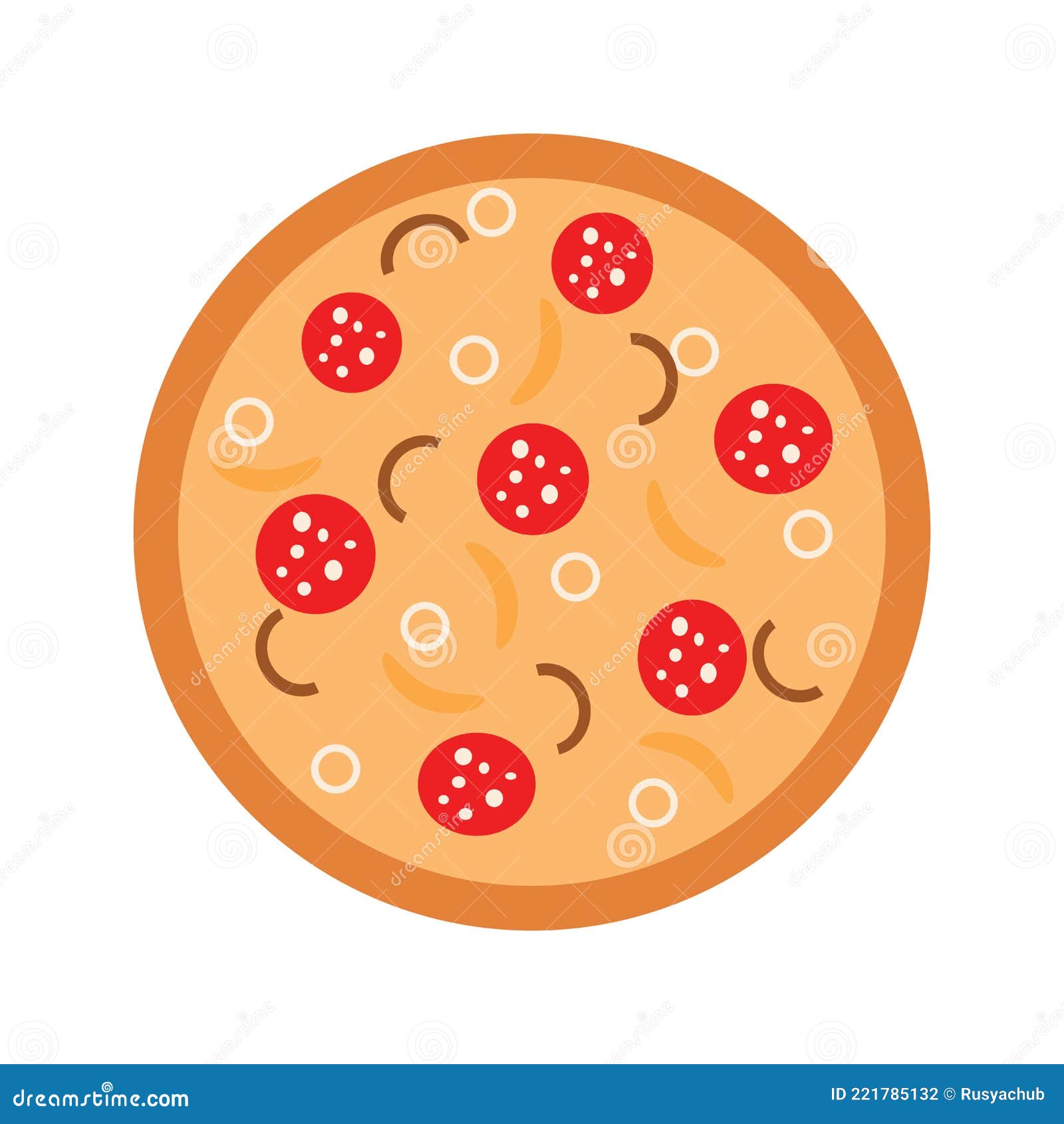 A Round Italian Focaccia Bread, Topped With Rosemary And Spices ...