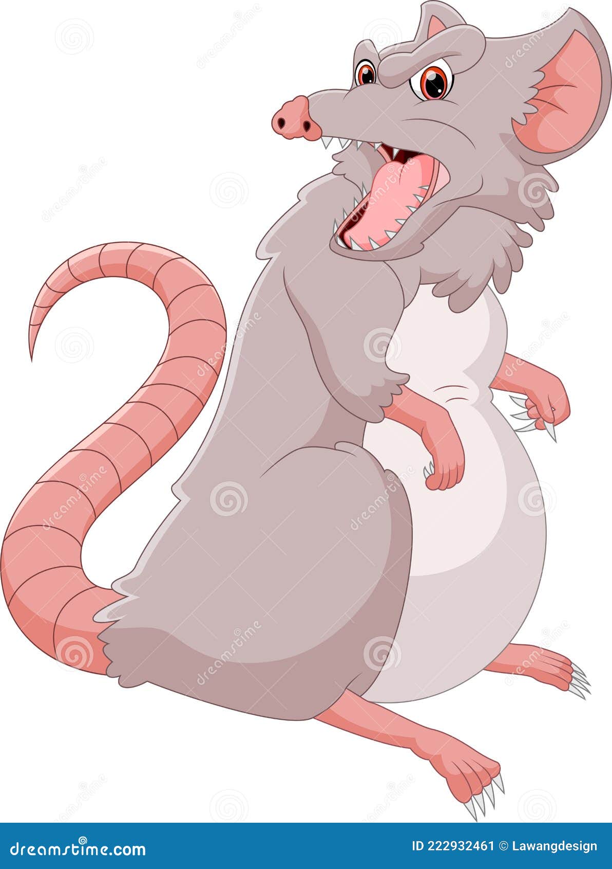 Angry Mouse Face Emoji Flat Icon Vector Illustration | CartoonDealer ...