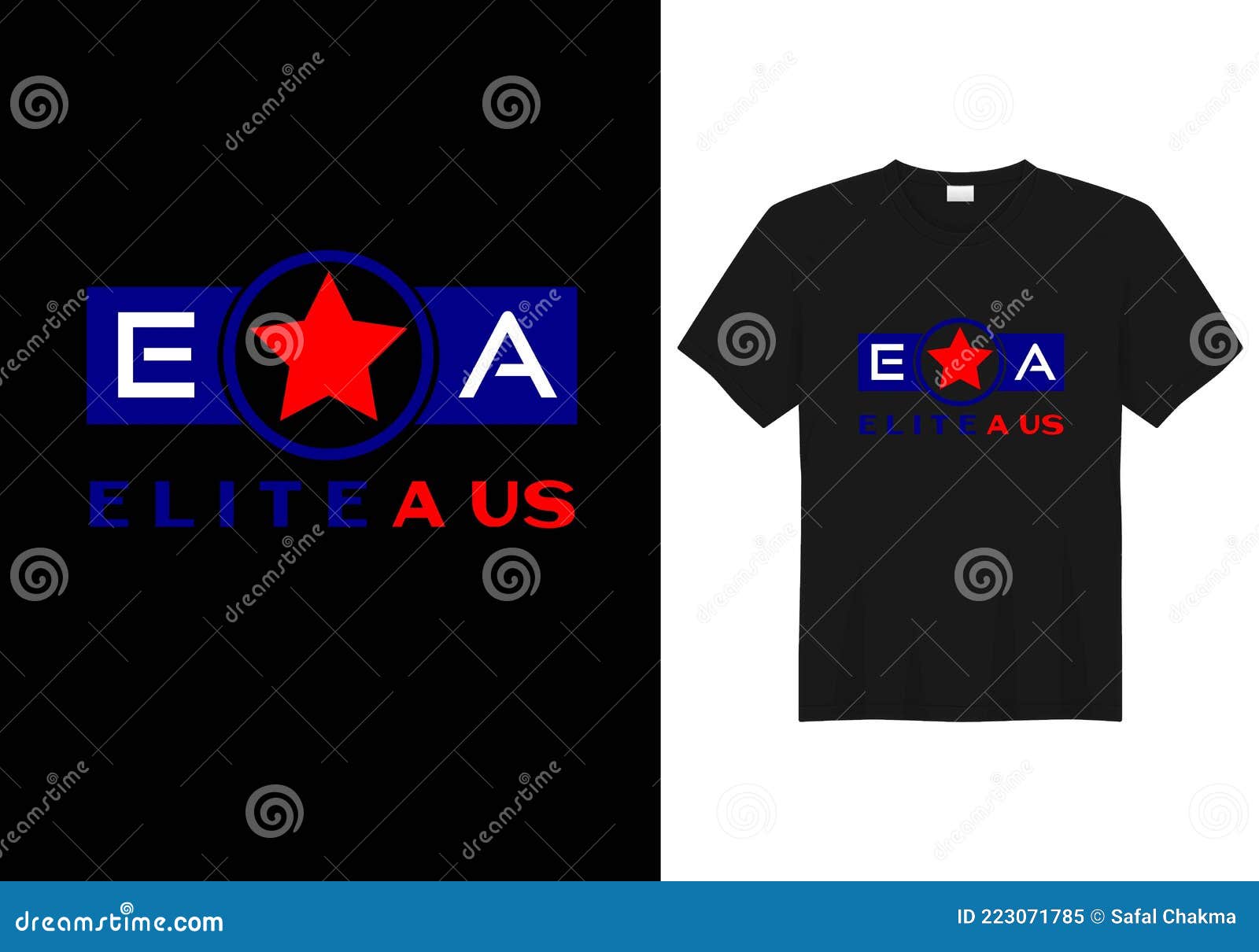 Simple Solid Color T Shirt Design Adobe Illustrator Stock Vector ...