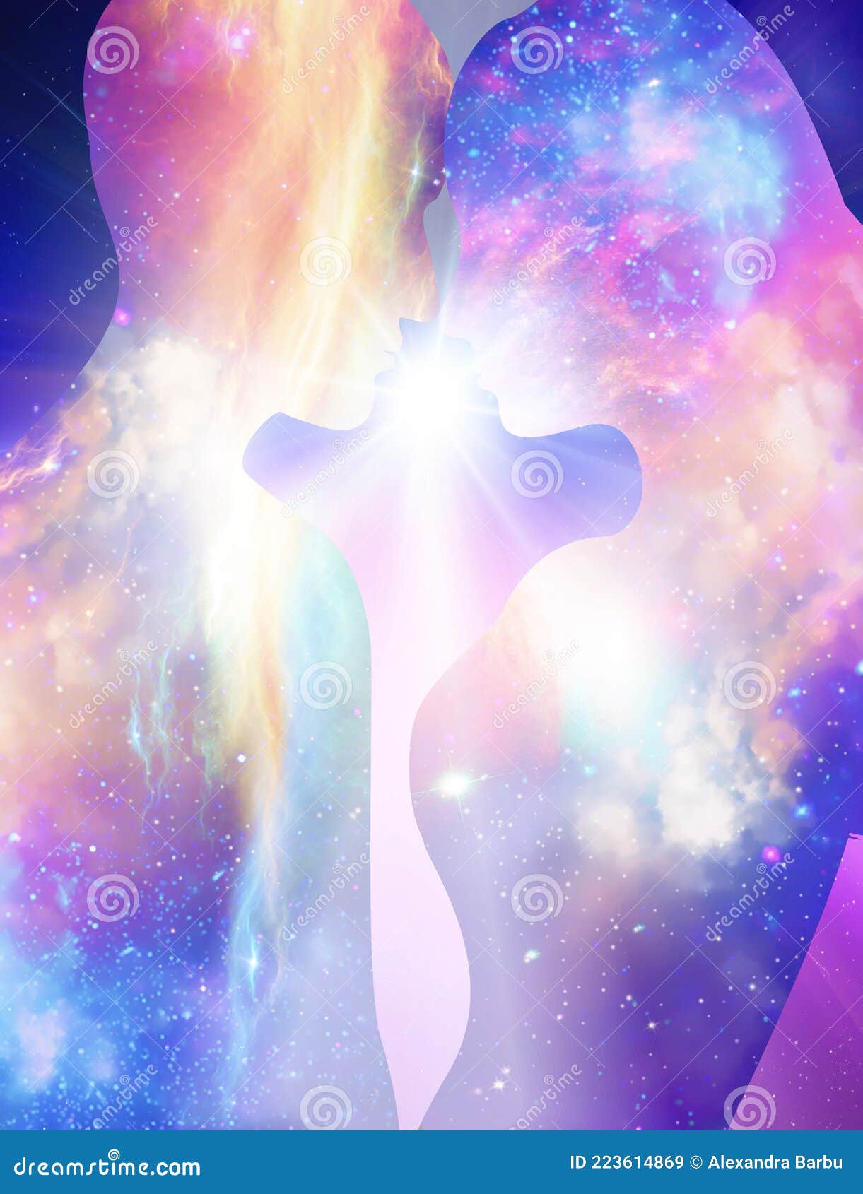 Human Male, Female Bodies, Universe Inspiration Enlightenment Unity ...