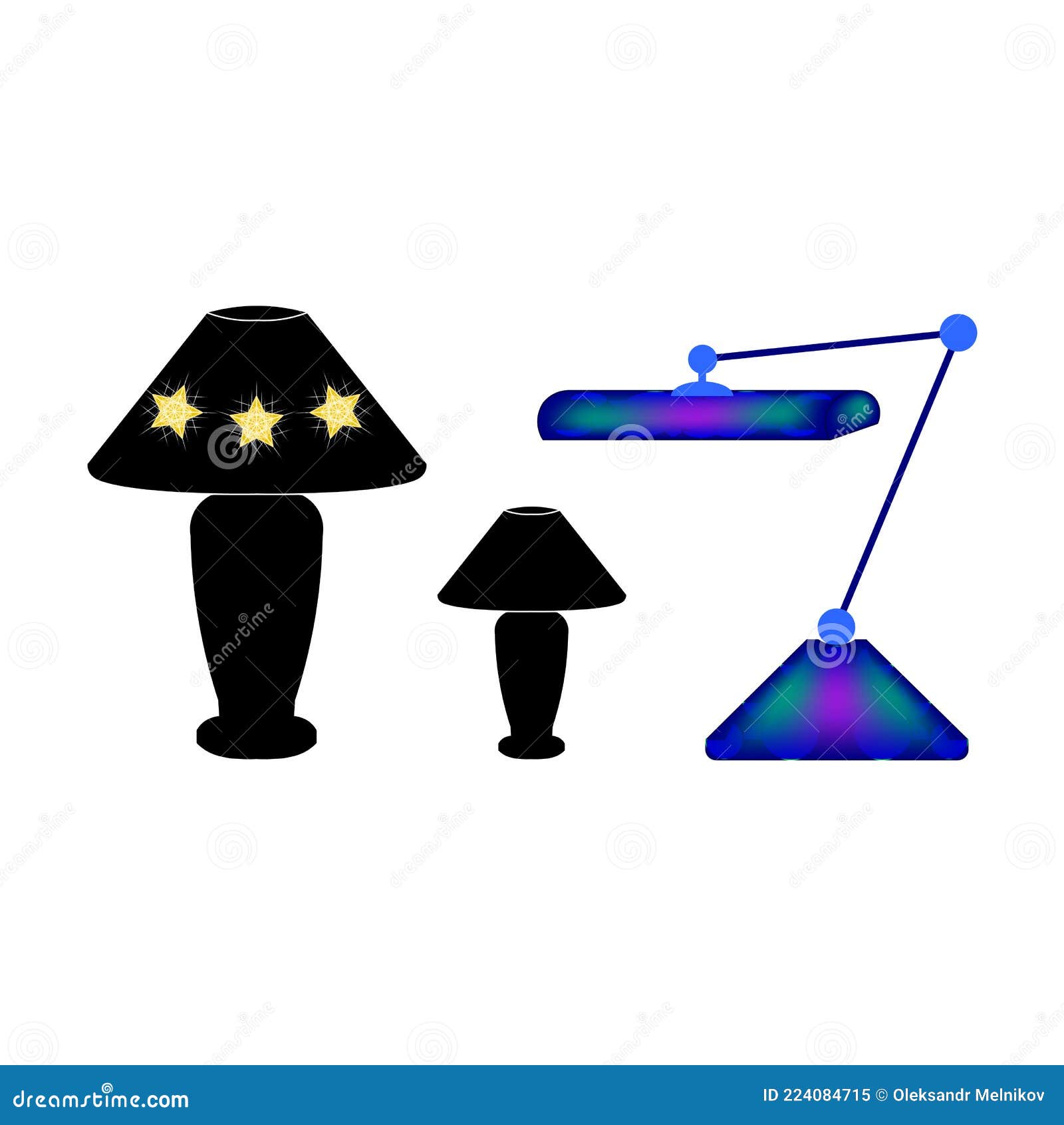 Table Lamp Icon. Symbol for Room Decor. Vector Design Graphics. Stock ...