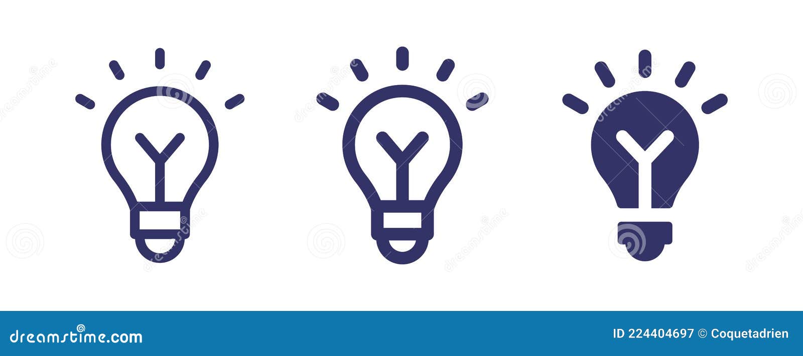 Light Bulb Icon. Idea Icon Symbol Vector Illustration Stock Vector ...