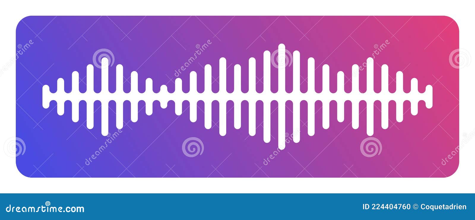 Audio Wave or Soundwave Icon Graphic Design. Stock Vector ...